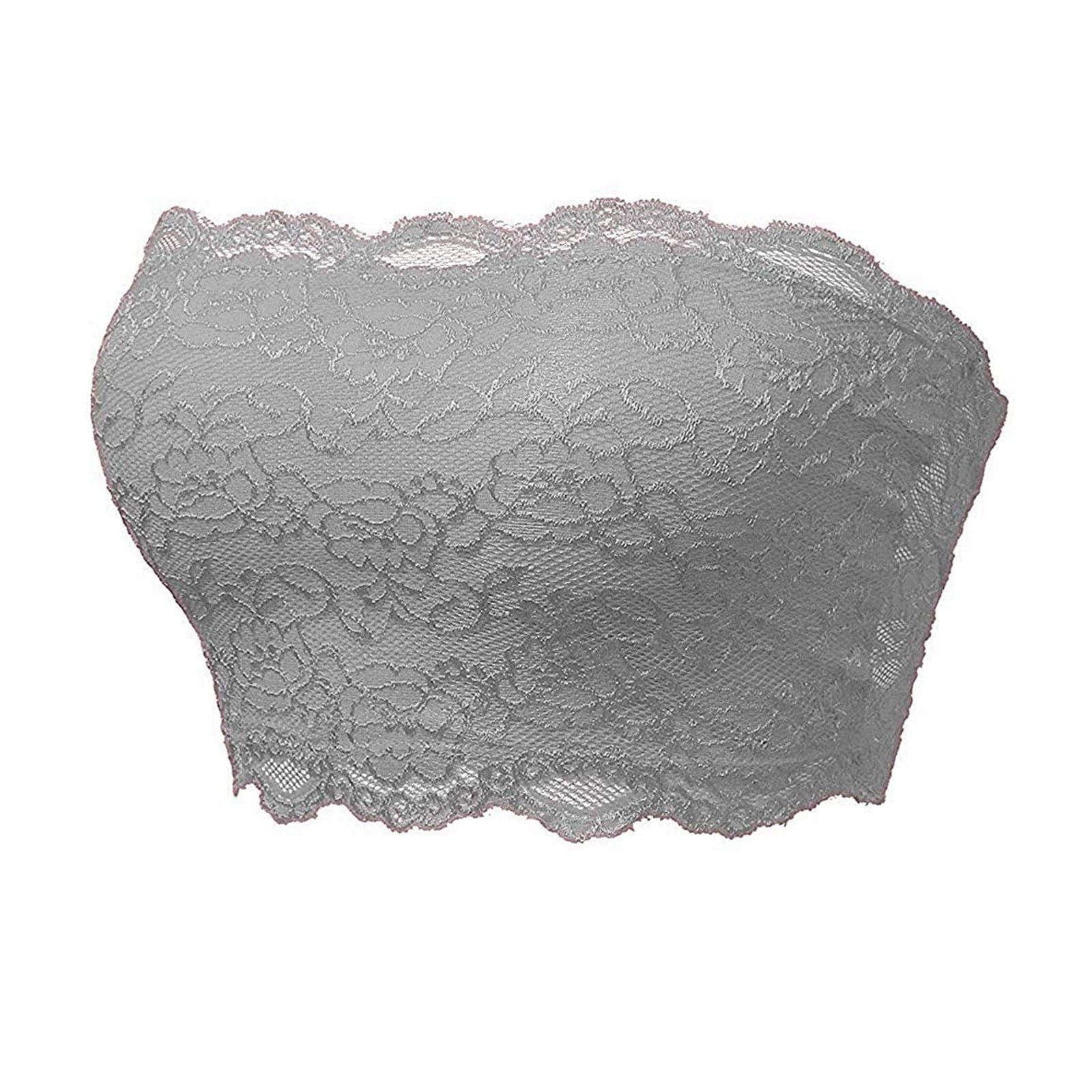 Lojoutye 2025 NEW Ladies Seamless Tube Top Tube Crop Top Lace Beauty ...