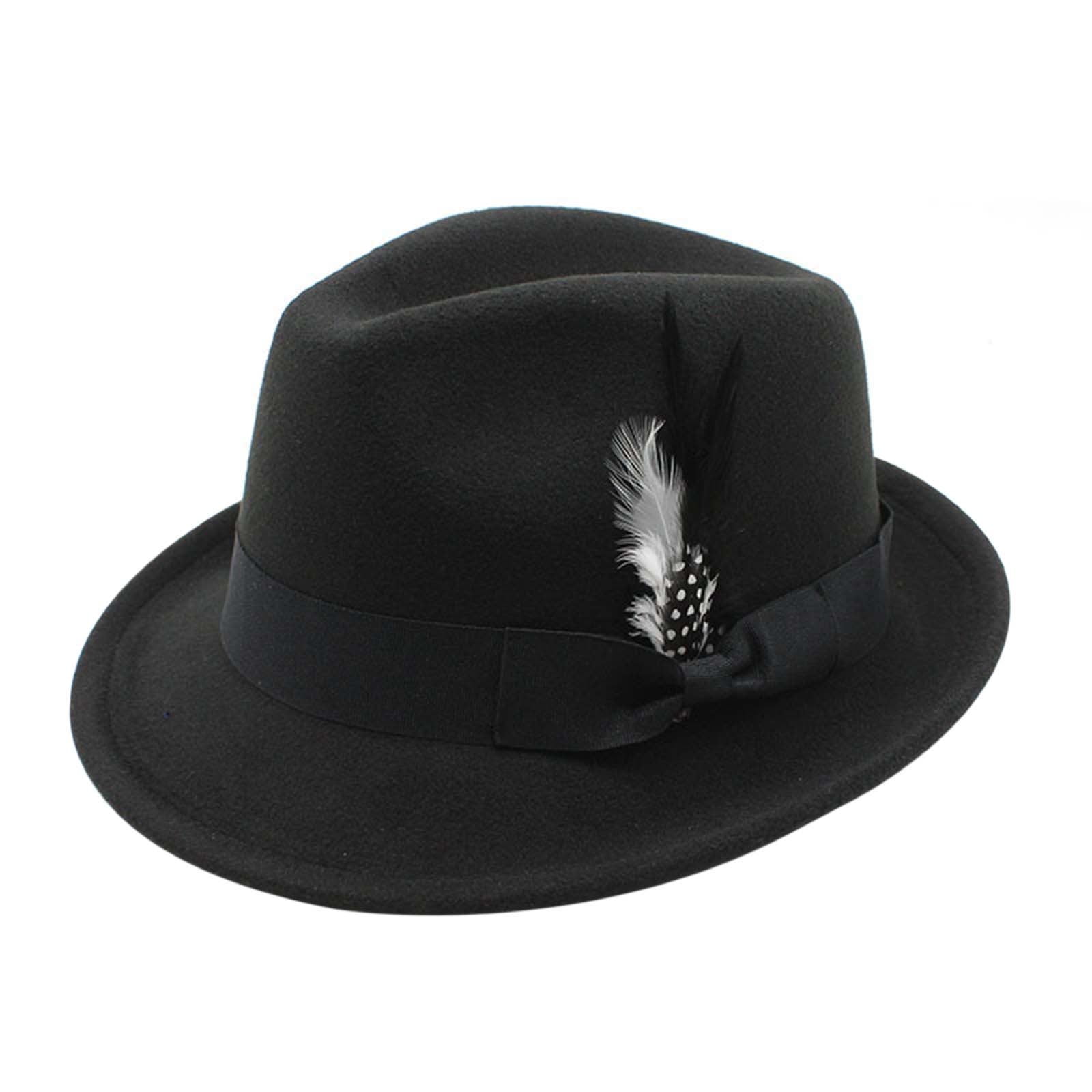 Lojoutye 2025 Vintage German Hat Bucket Hat Traditional Fedora with ...