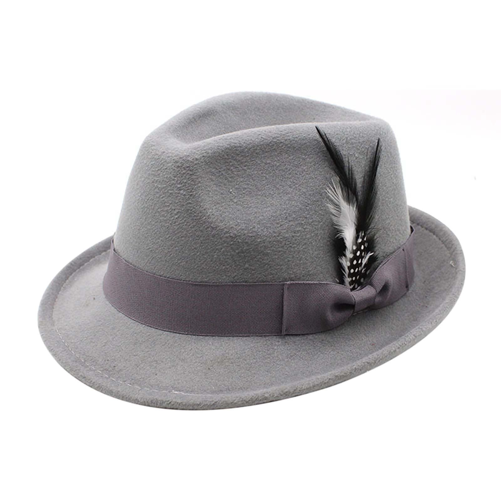 Lojoutye 2025 Vintage German Hat Poker Hat Traditional Fedora with ...