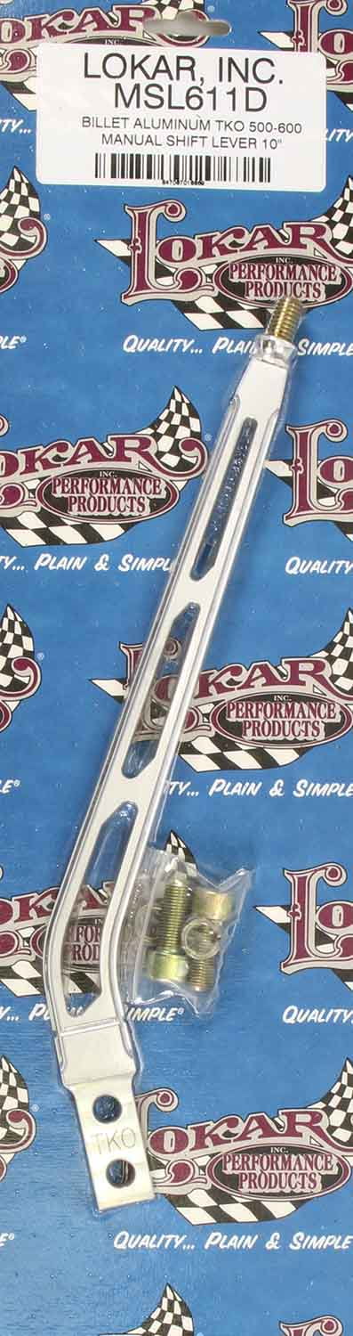 Lokar MSL611D Shifter Stick - Single Bend - 10 in - Brushed Aluminum ...