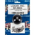 Lokar SK-6924 LOCSK-6924 KNOB; WITH PLAIN PUSH BUTTON FOR LOKAR SHIFTER ...