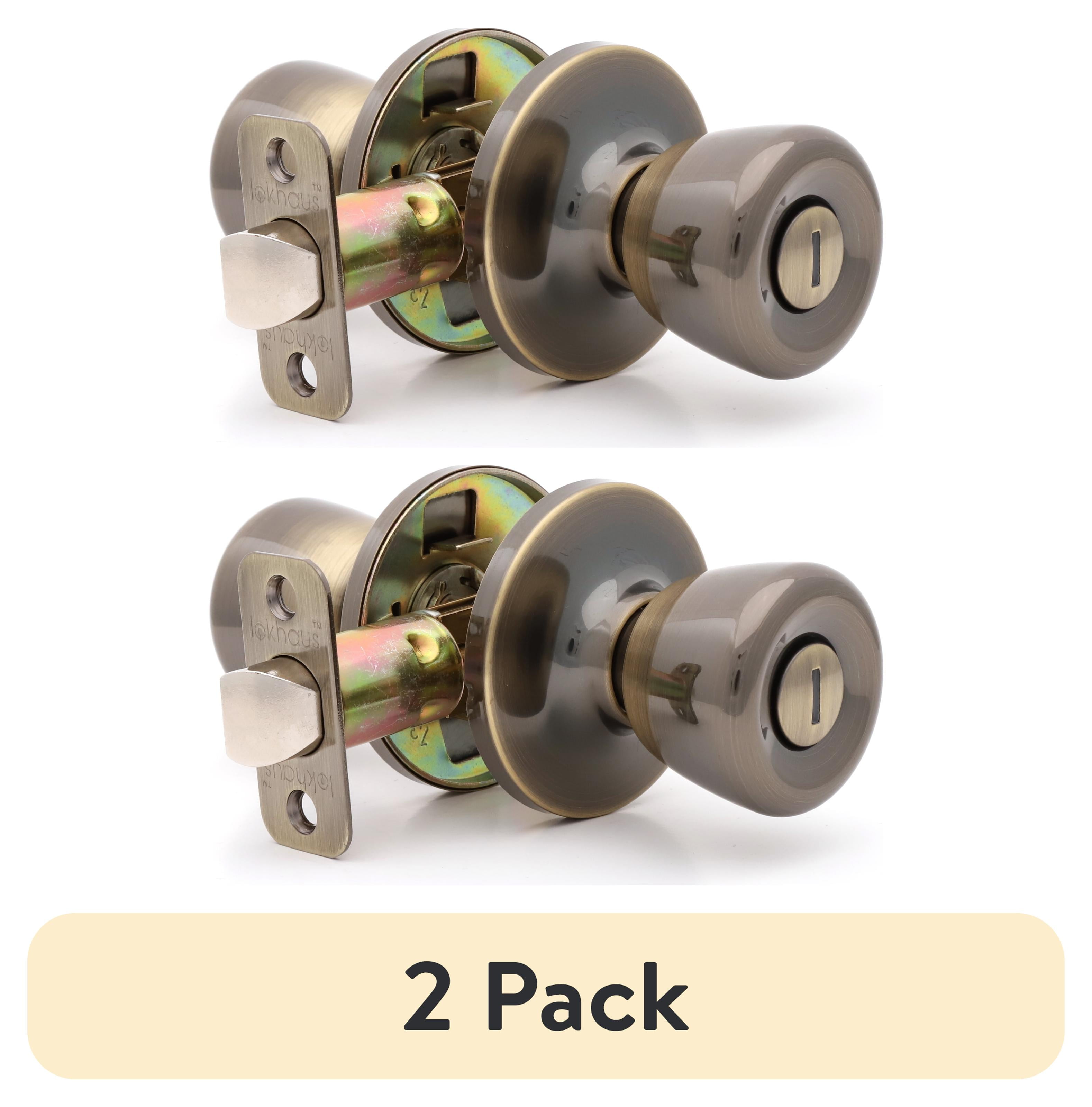 (2 pack) Lokhaus (2 Pack Interior) Door Locks,Tulip Privacy Doorknob ...