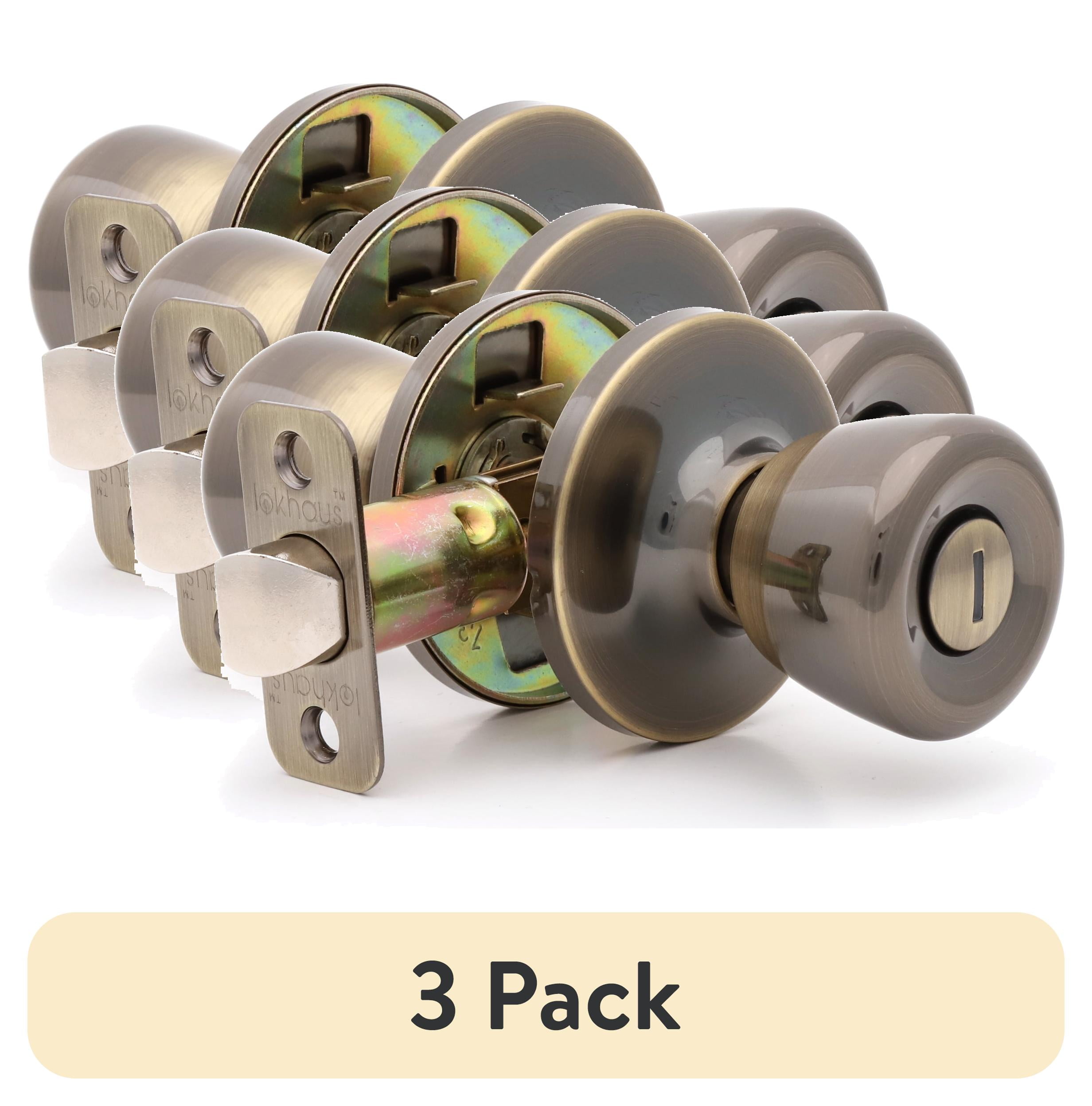 (3 pack) Lokhaus (2 Pack Interior) Door Locks,Tulip Privacy Doorknob ...