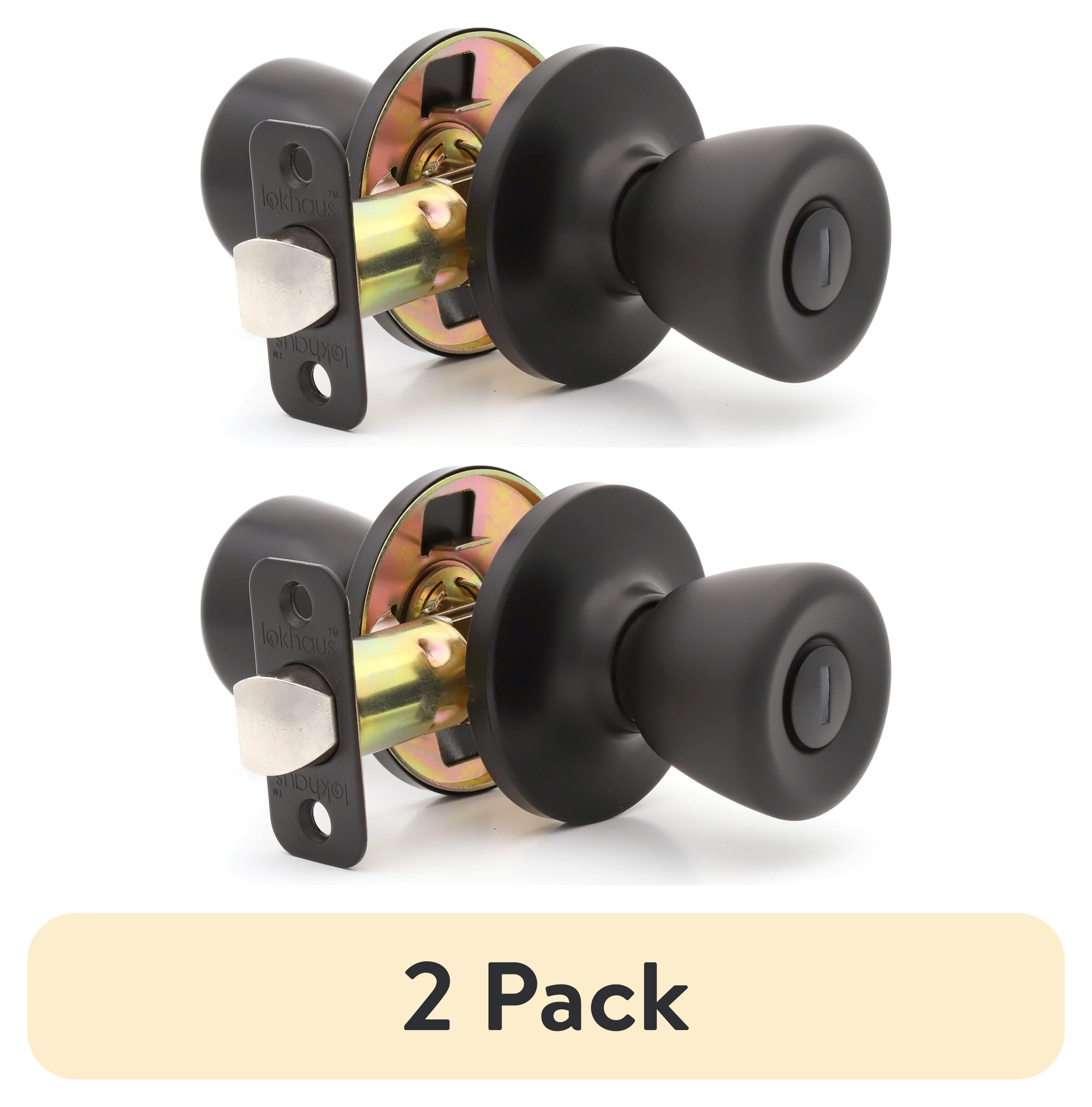 (2 pack) Lokhaus (2 Pack Interior) Door Locks,Tulip Privacy Doorknob ...