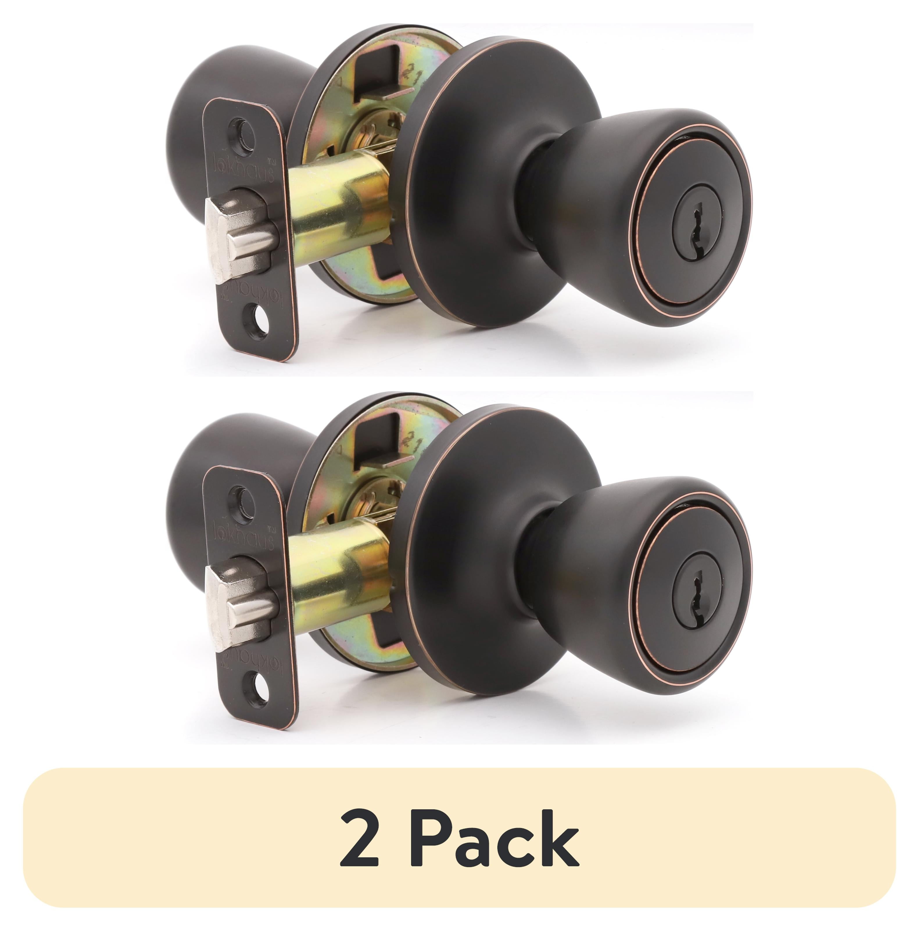(2 pack) Lokhaus (2 Pack Keyed Alike Door Locks) Tulip Entry Doorknob ...
