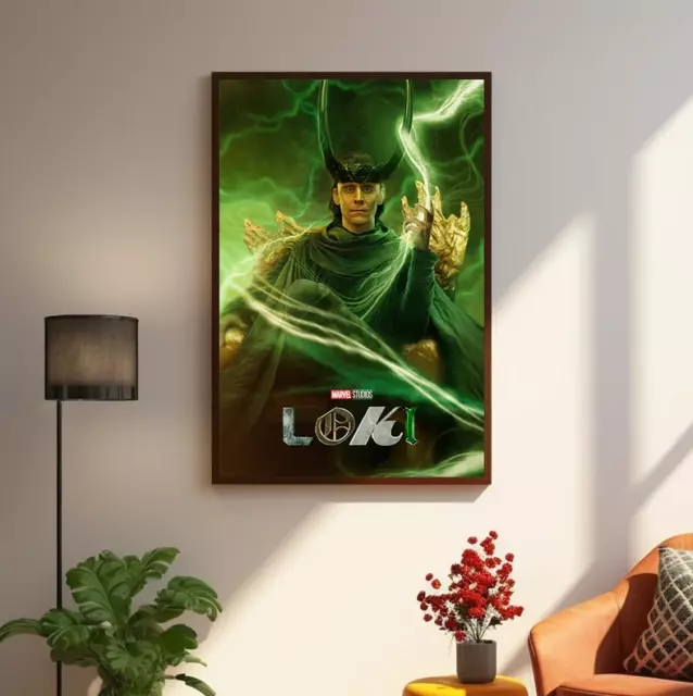 Loki 2 Movie Poster, Loki Classic Movie Poster, Tom Hiddleston Vintage ...