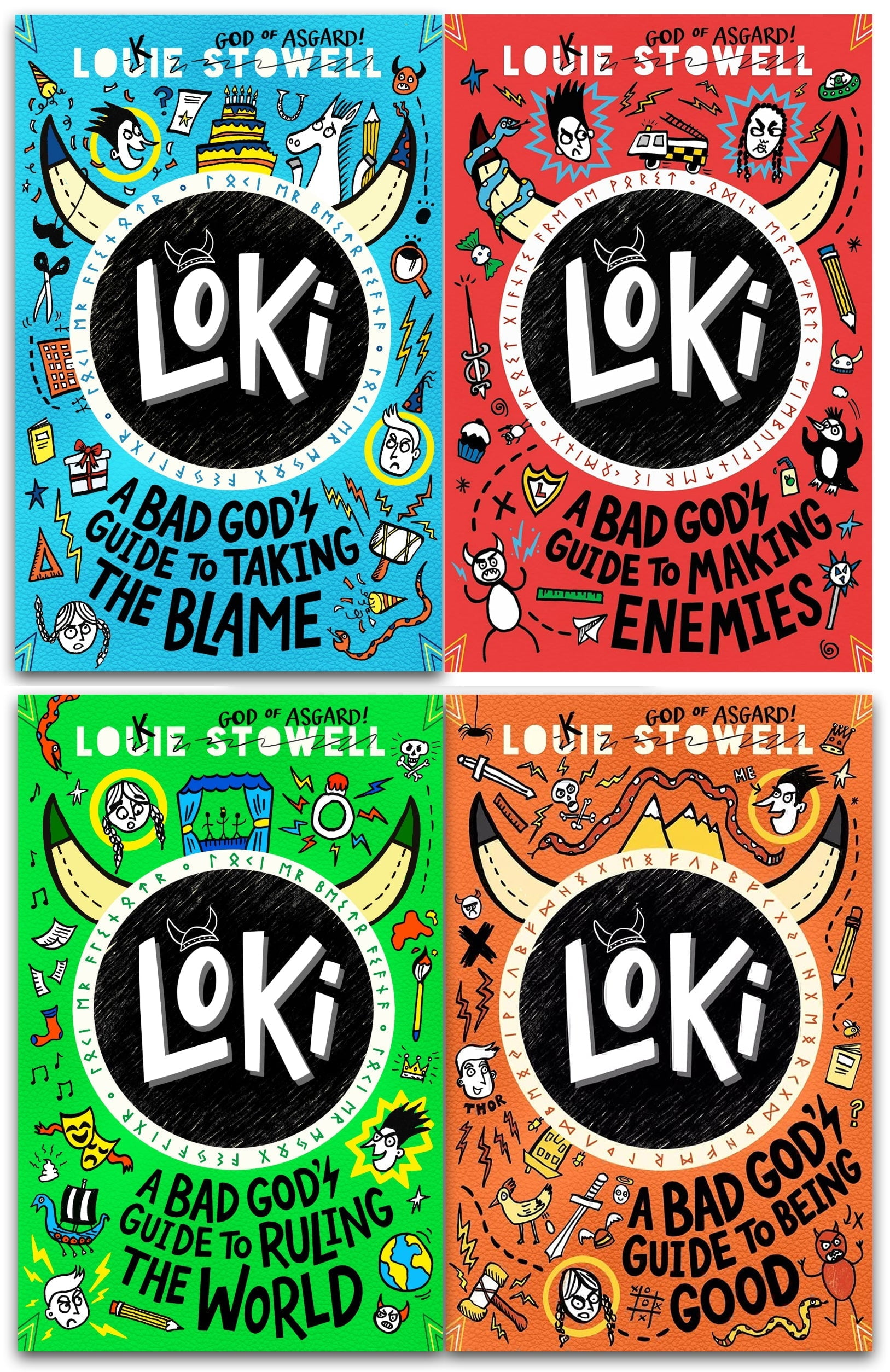 Loki A Bad God's Guide Series Collection 4 Book Set (A Bad God's Guide To Taking The Blame & A ...
