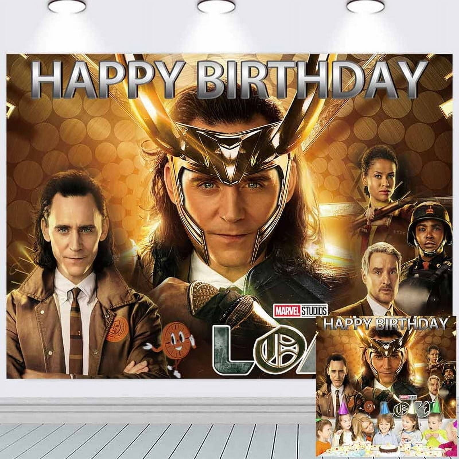 Loki Backdrop Banner Party Supplies Poster Movie Theme Background for ...