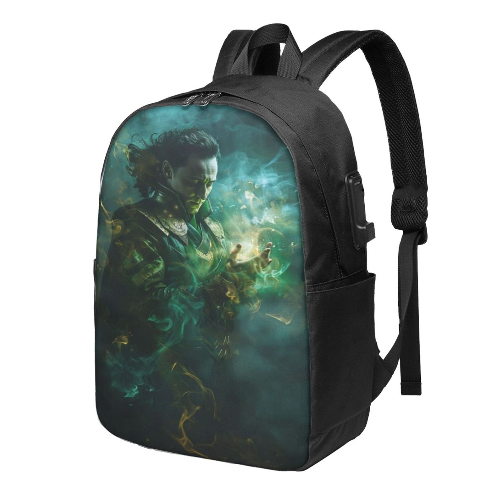Loki Cartoon Backpack Anime Print Large Capacity School Laptop Bag with ...
