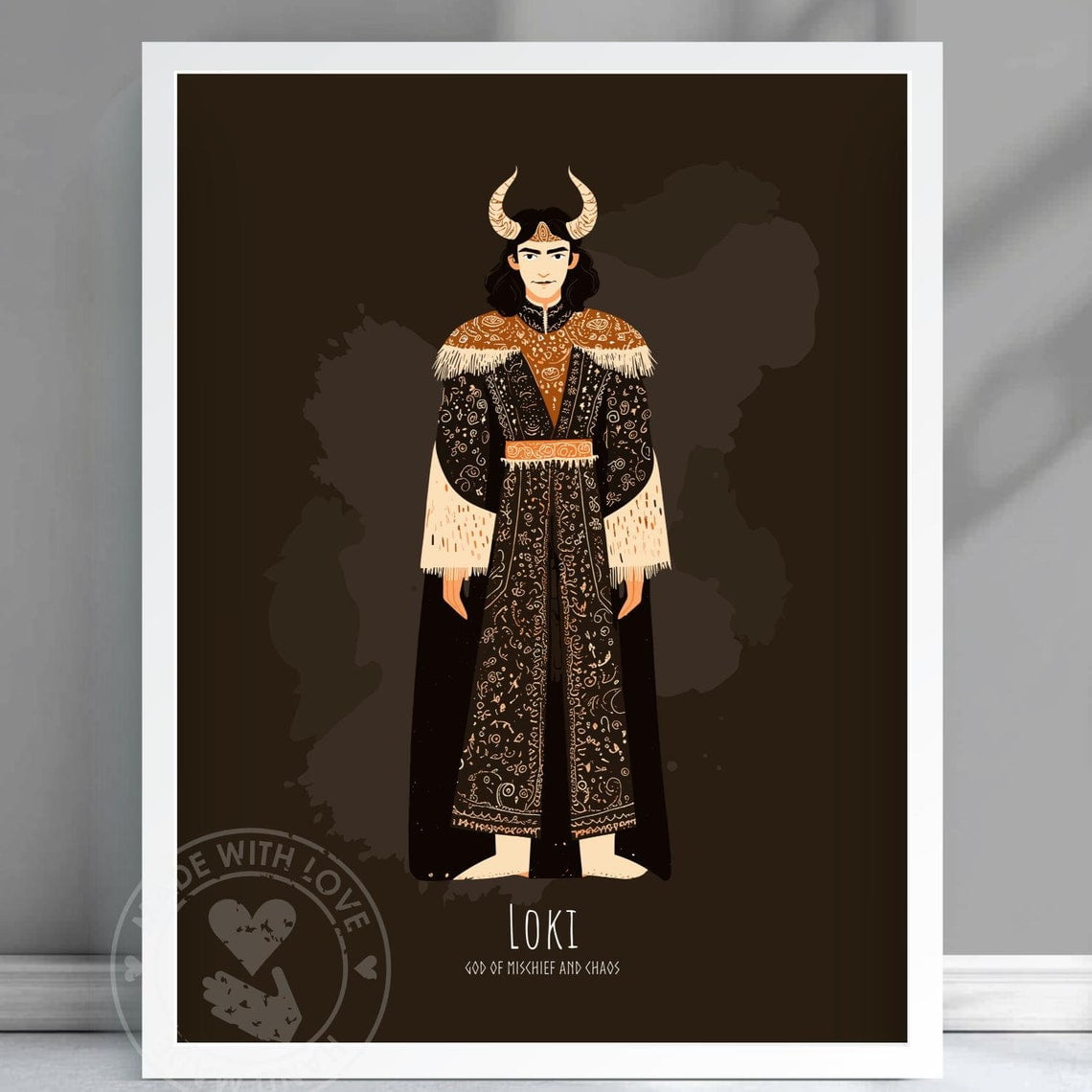 Loki God Poster, Loki Nordic God, Loki Norse God, Norse Mythology ...