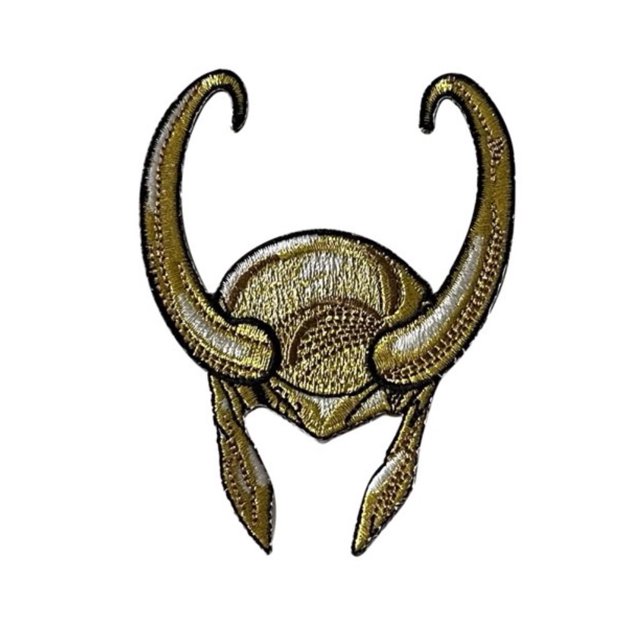 Loki Helmet 3.5 Inches Tall Embroidered Iron On Patch - Walmart ...