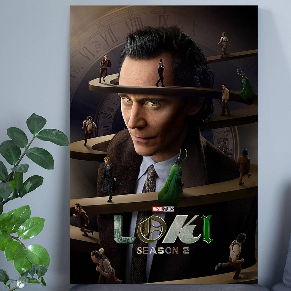 Loki Season 2 First Official Poster, Loki And Miss Minutes Home Decor ...