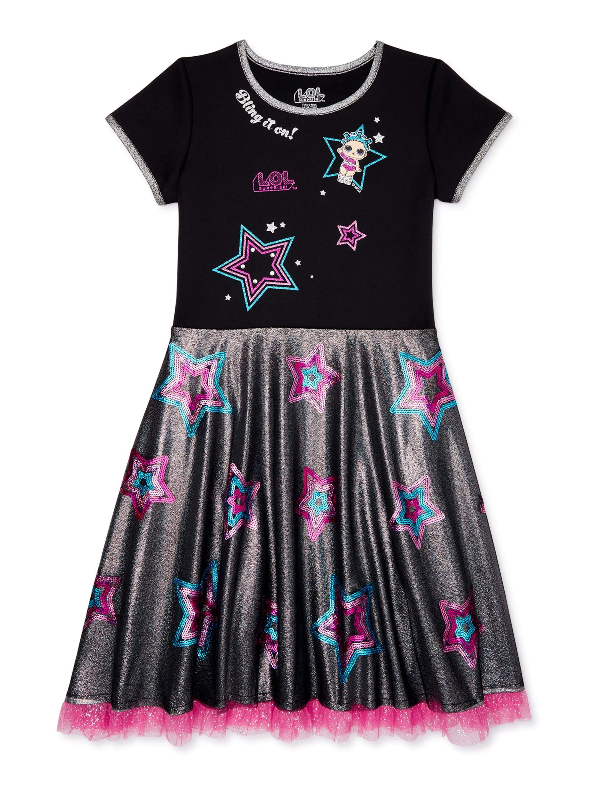 Lol Surprise Girls 4-16 Star Dress - Walmart.com