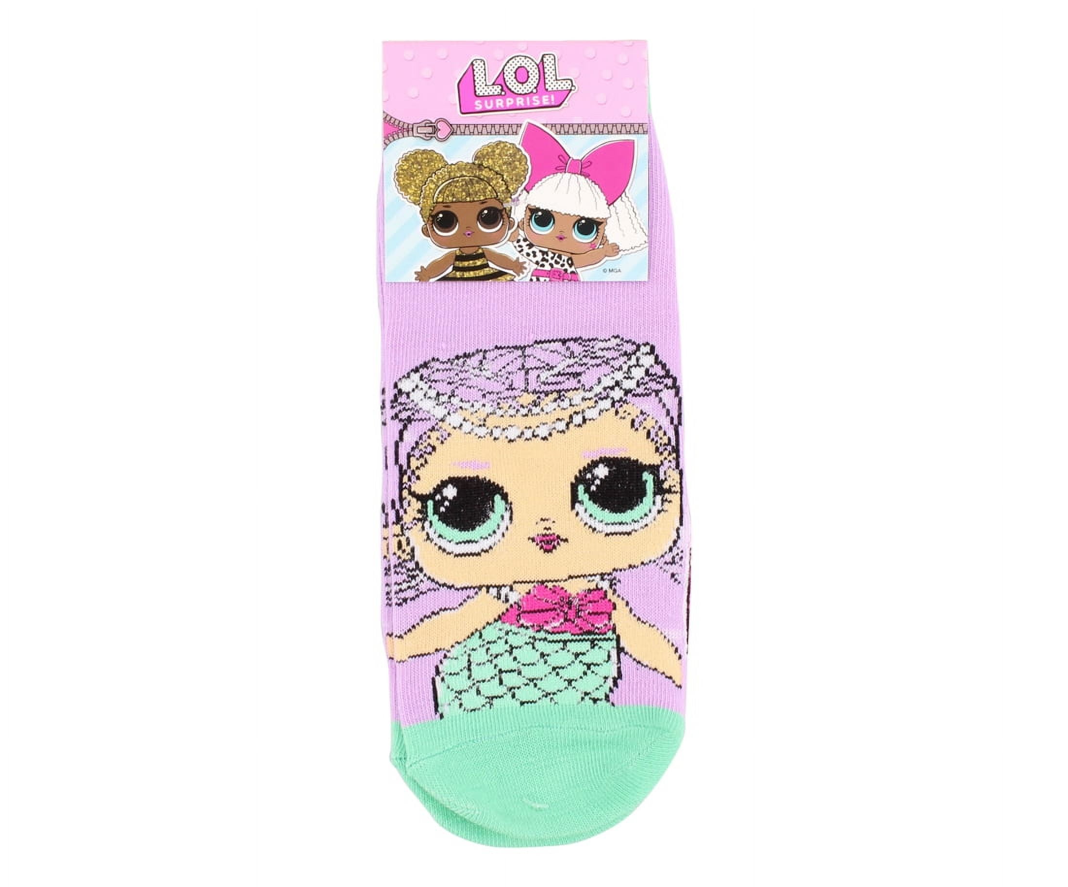 Lol Surprise Lets Be Friends Mermaid Girls Socks Size 6/8.5, Color ...