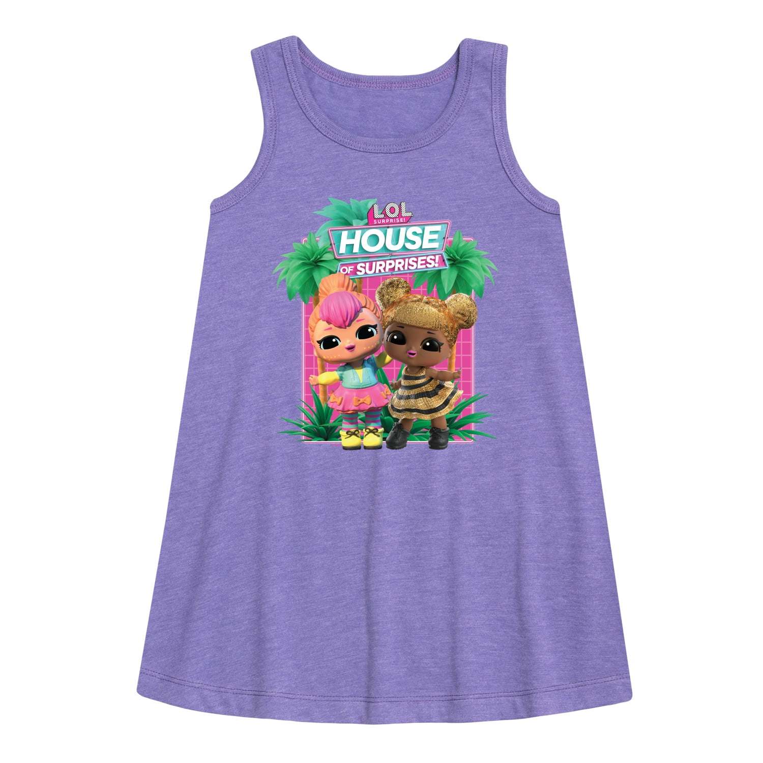 Lol Surprise! - Lol Hos Palm Trees - Toddler & Youth Girls A-line Dress ...