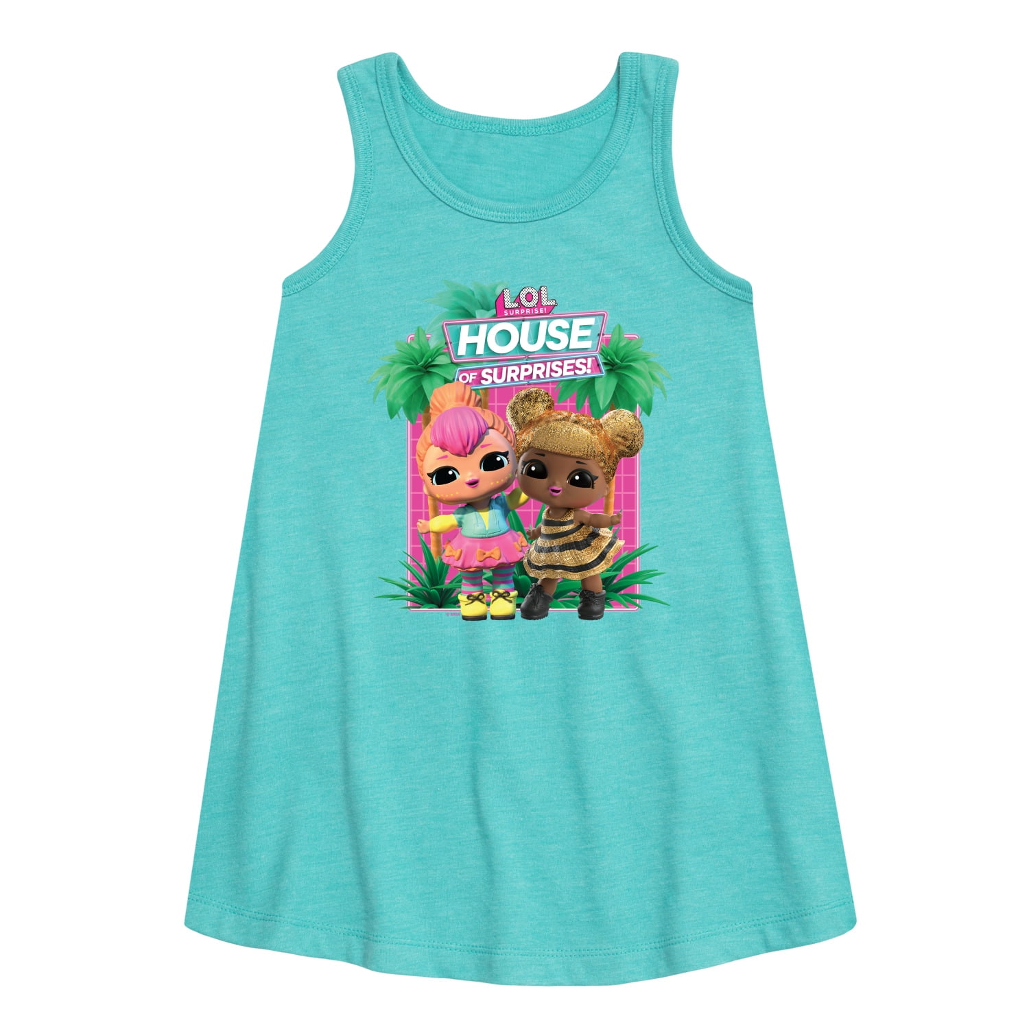 Lol Surprise! - Lol Hos Palm Trees - Toddler & Youth Girls A-line Dress ...
