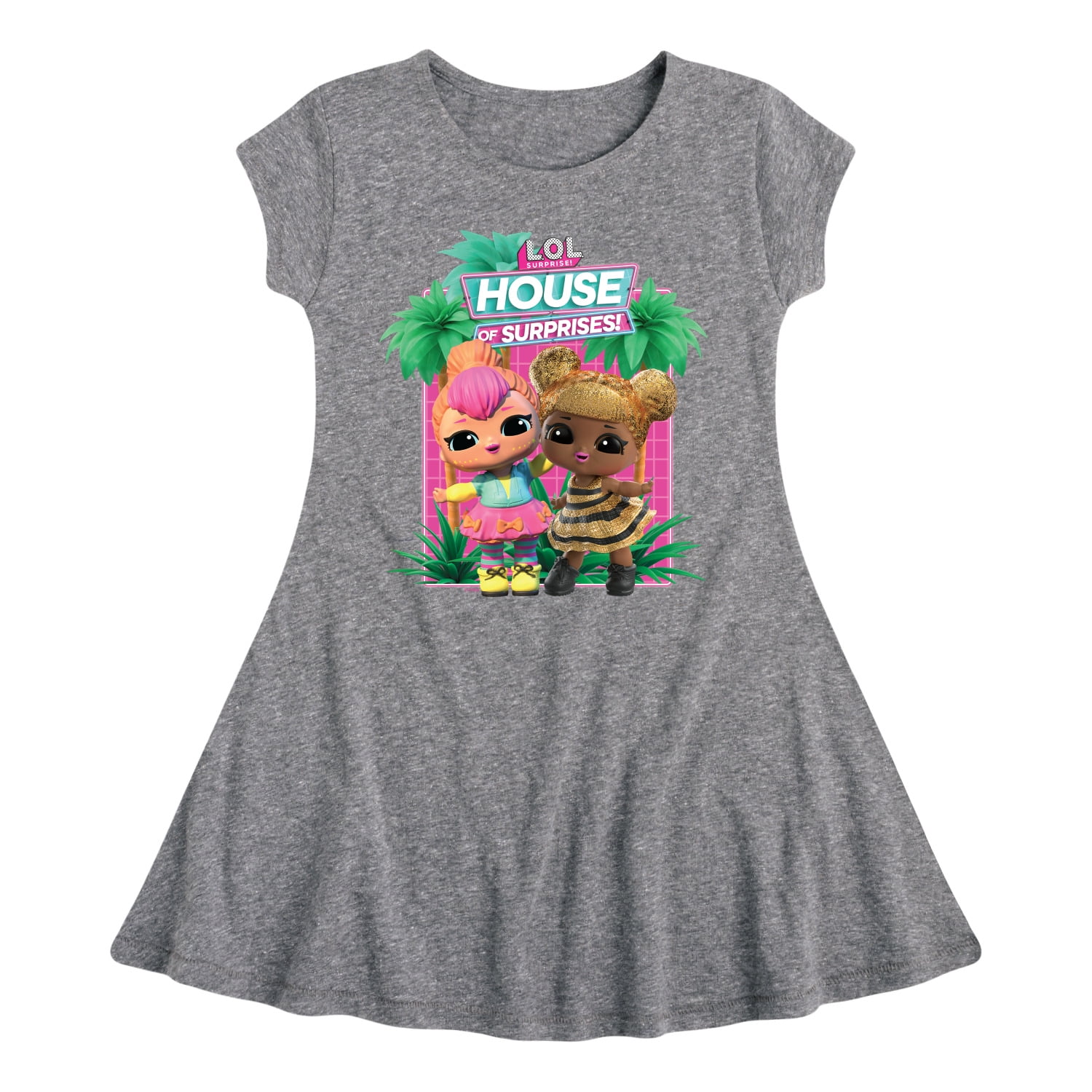 Lol Surprise! - Lol Hos Palm Trees - Toddler & Youth Girls Fit & Flare ...