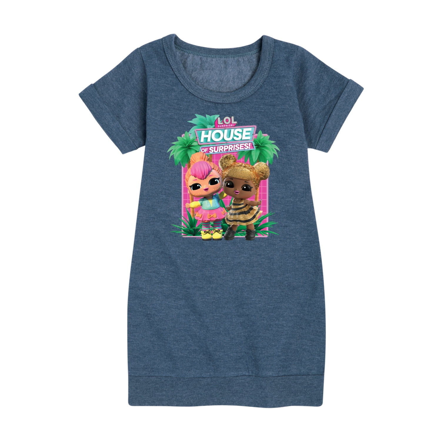 Lol Surprise! - Lol Hos Palm Trees - Toddler & Youth Girls Fleece Dress ...