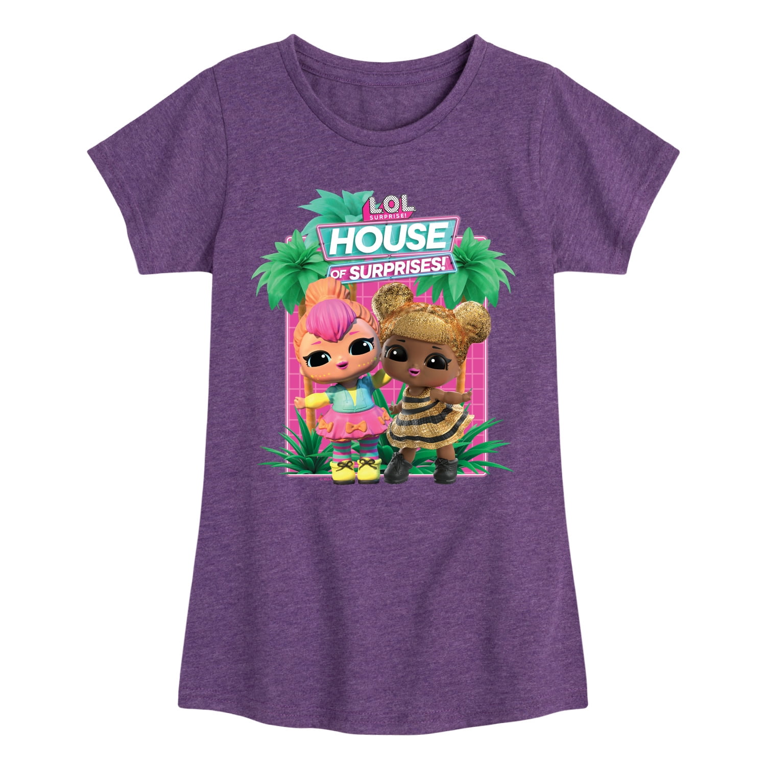 Lol Surprise! - Lol Hos Palm Trees - Toddler & Youth Girls Short Sleeve ...