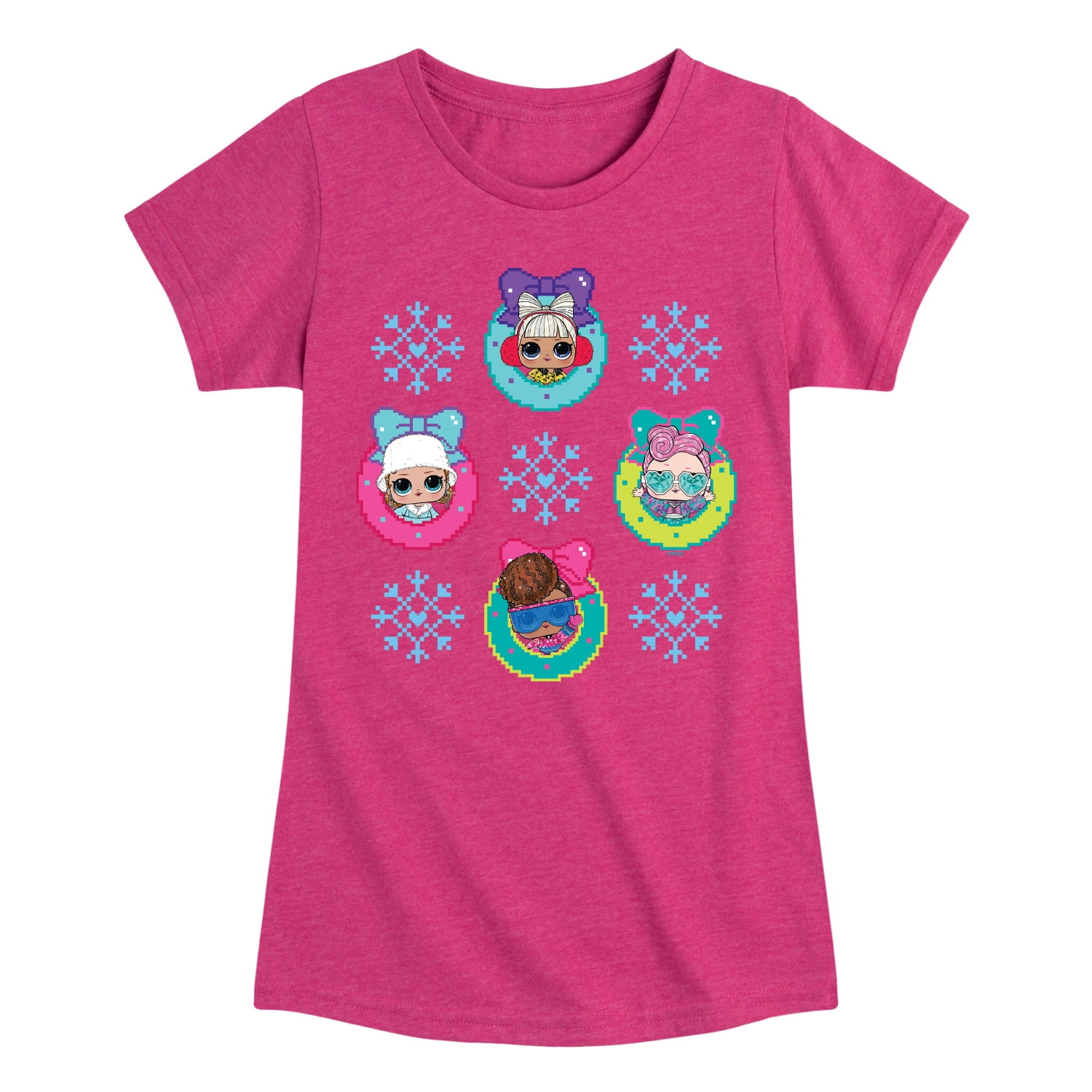 Lol Surprise! - Snowflake Wreath - Toddler & Youth Girls Short Sleeve ...