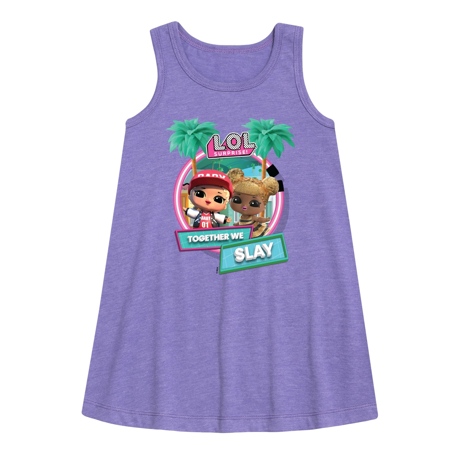Lol Surprise! - Together We Slay - Toddler & Youth Girls A-line Dress ...