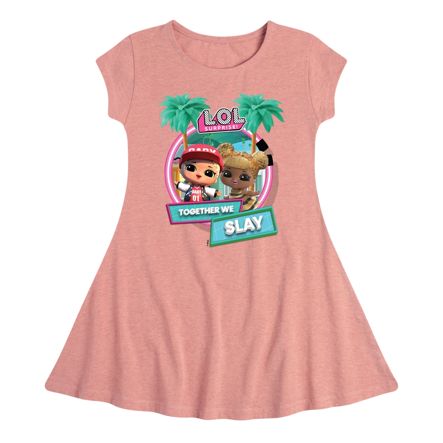 Lol Surprise! - Together We Slay - Toddler & Youth Girls Fit & Flare ...