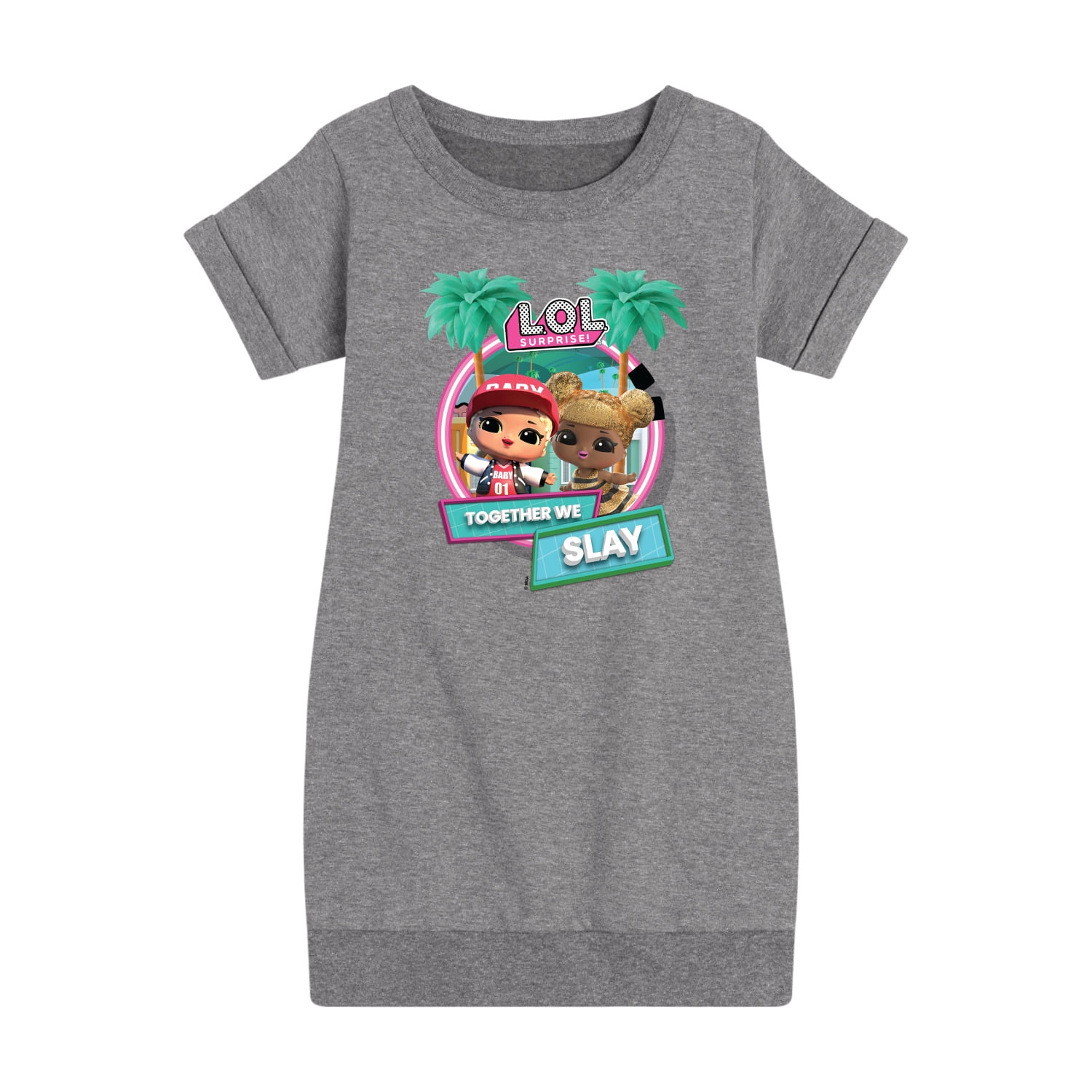 Lol Surprise! - Together We Slay - Toddler & Youth Girls Fleece Dress ...