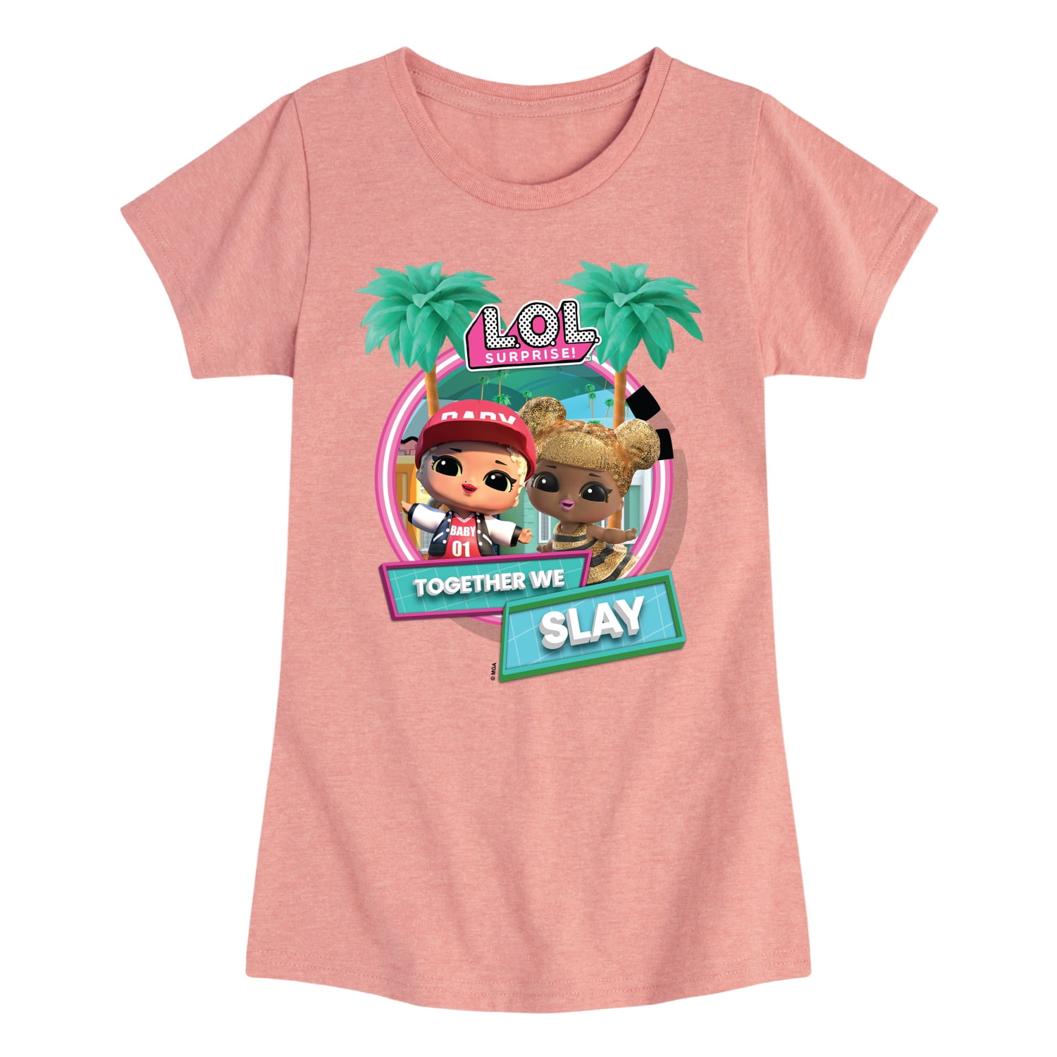 Lol Surprise! - Together We Slay - Toddler & Youth Girls Short Sleeve ...