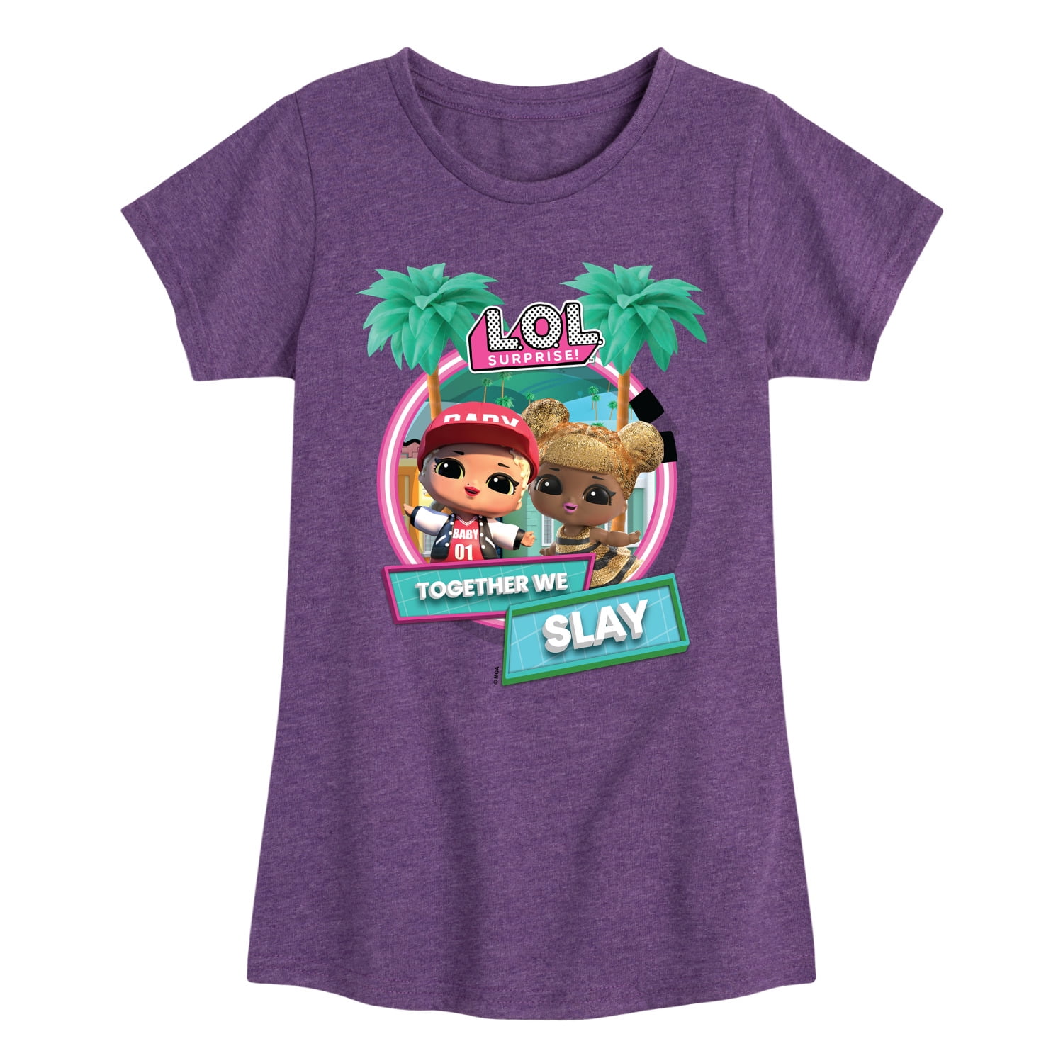 Lol Surprise! - Together We Slay - Toddler & Youth Girls Short Sleeve ...