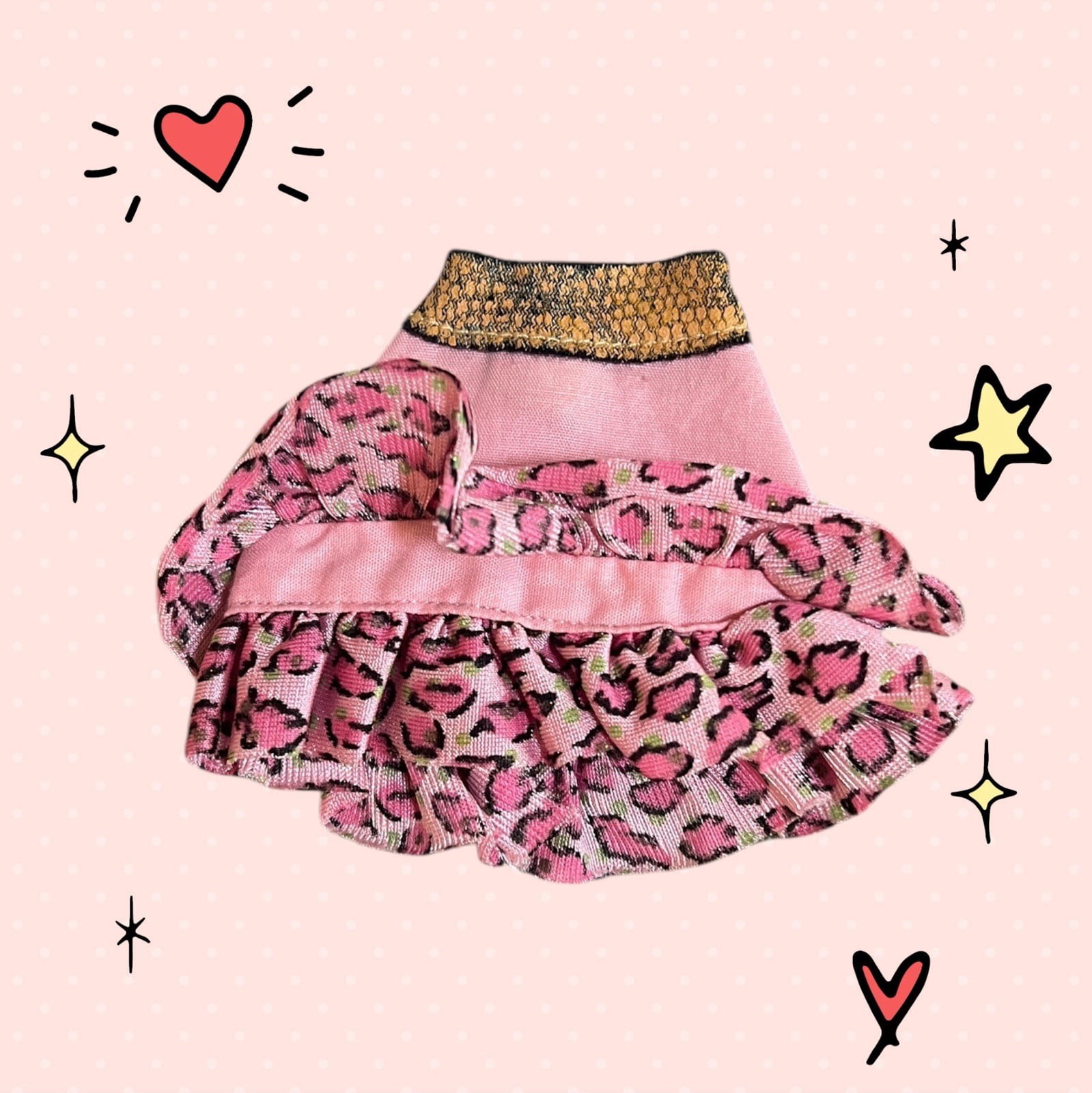 Lol Surprise doll OMG Bartz 1989 Rocker Safari Leopard Skirt Pink Gold ...