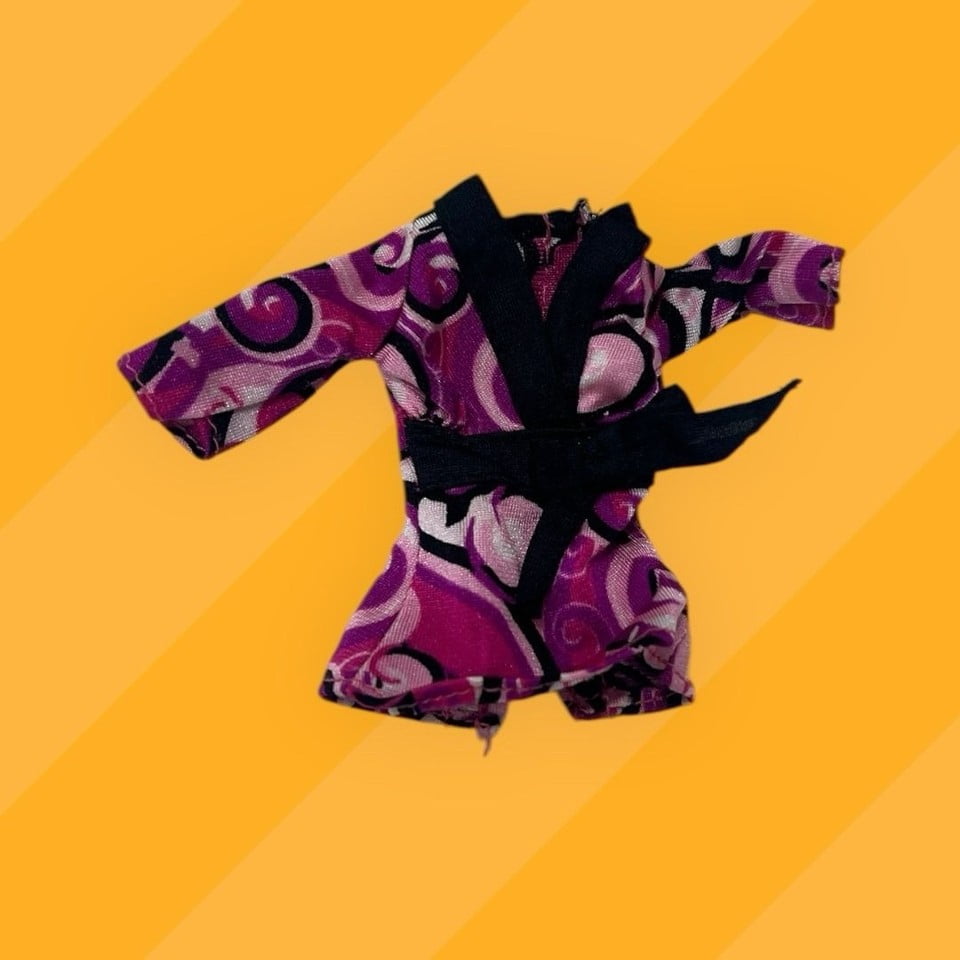 Lol Surprise doll OMG Bartz Doll Clothes Purple Retro Pattern Tie Top ...