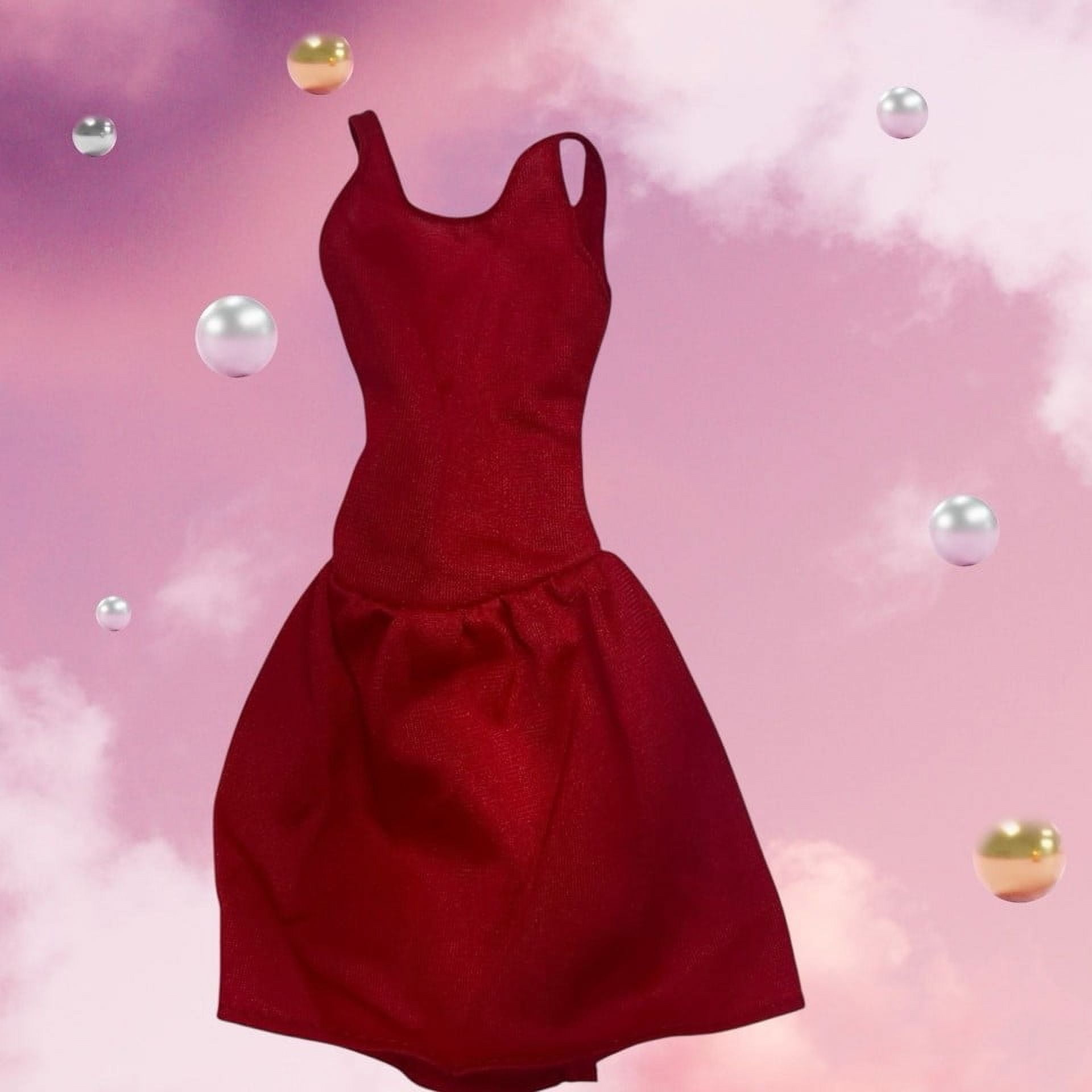 Lol Surprise doll OMG Bartz Doll Red Dress 1987 Clothes - Walmart.com
