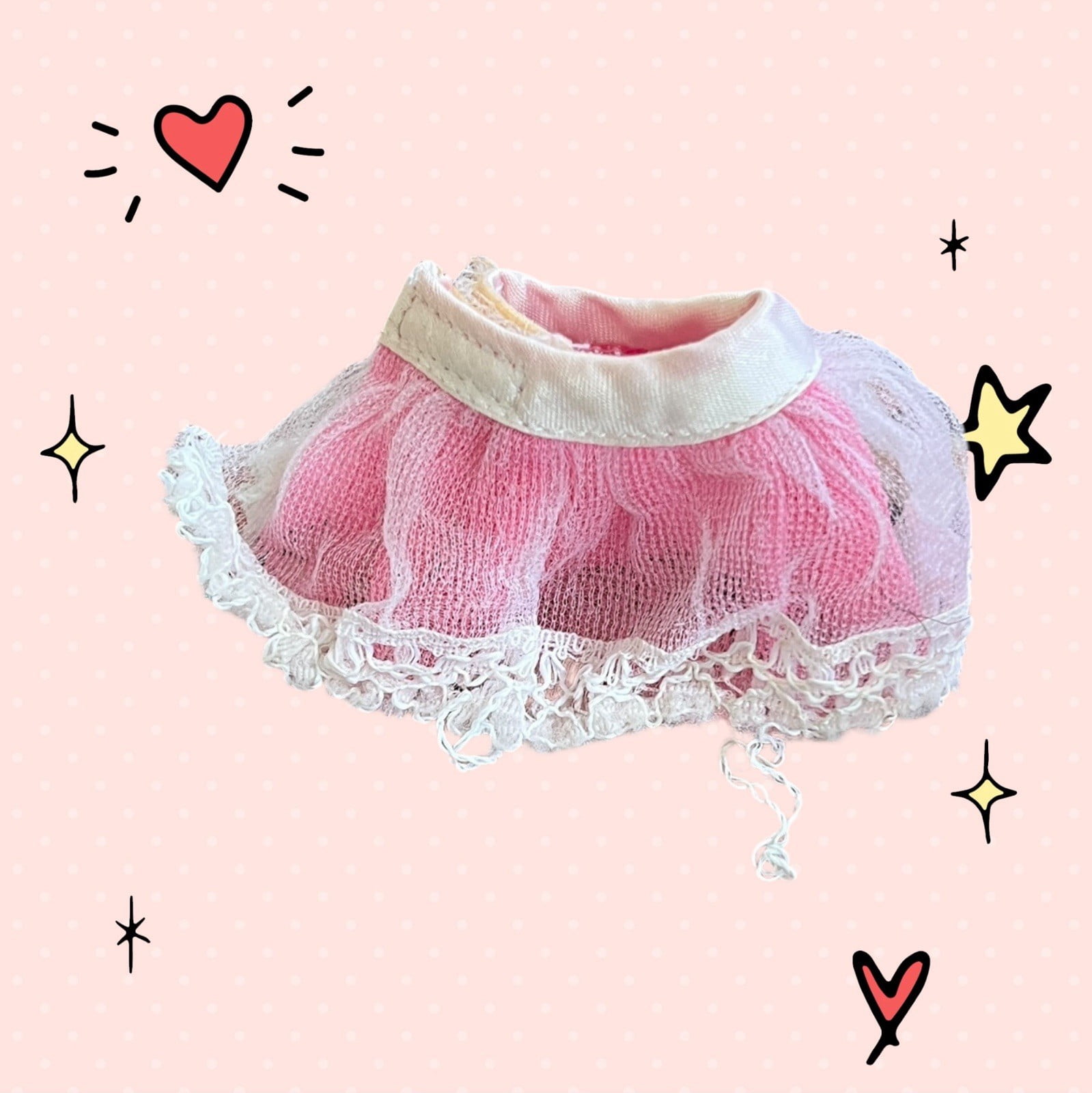 Lol Surprise doll OMG Bartz Pink White Lace Net Skirt Doll Clothing ...
