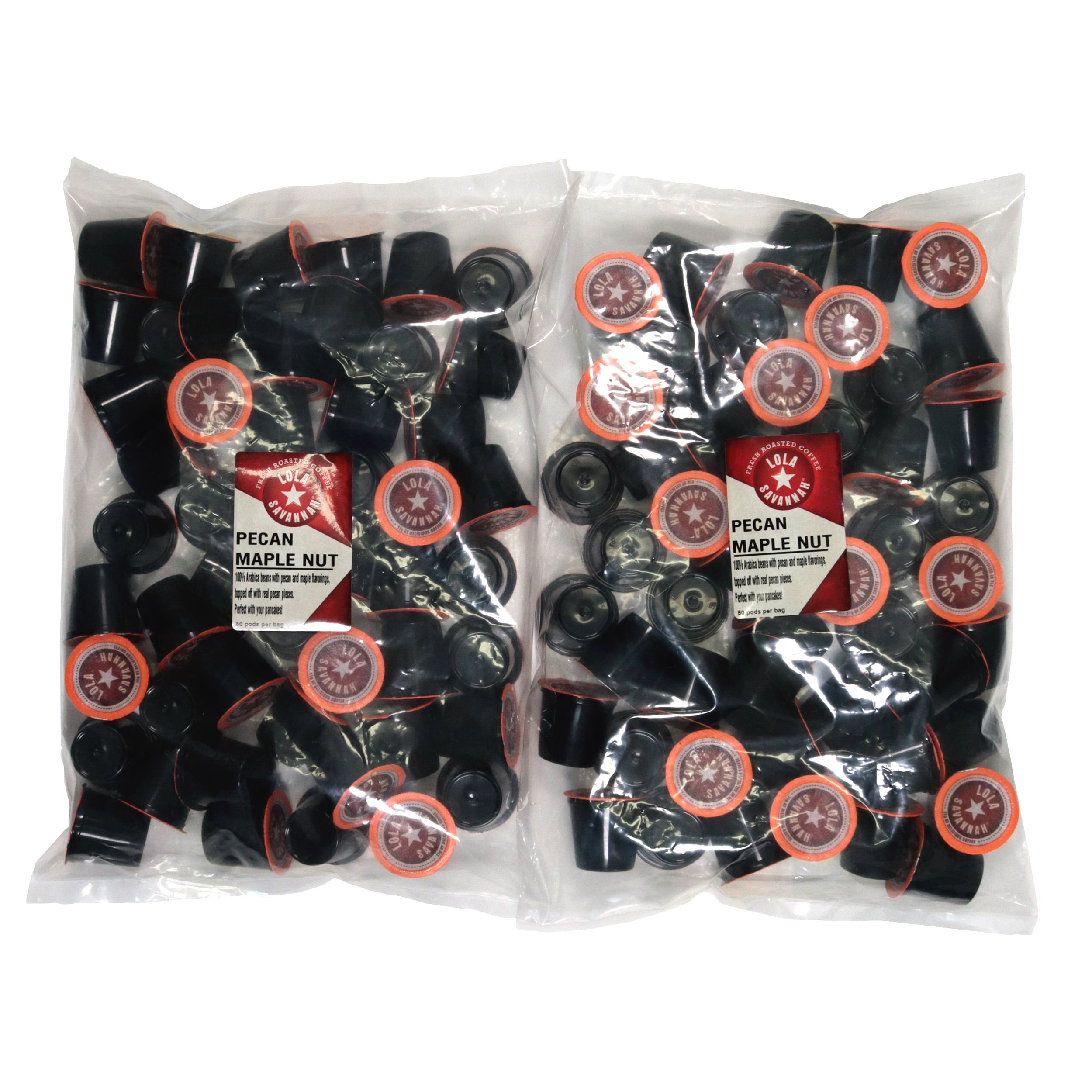 Lola Savannah Pecan Maple Nut Coffee Pods - Caffeinated 100 Count ...