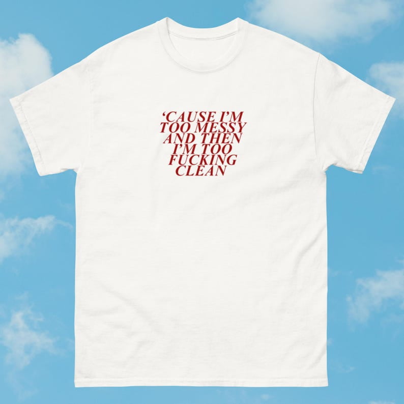 Lola Young 'Messy' Song Lyric T-Shirt, Indie Music Graphic Tee ...