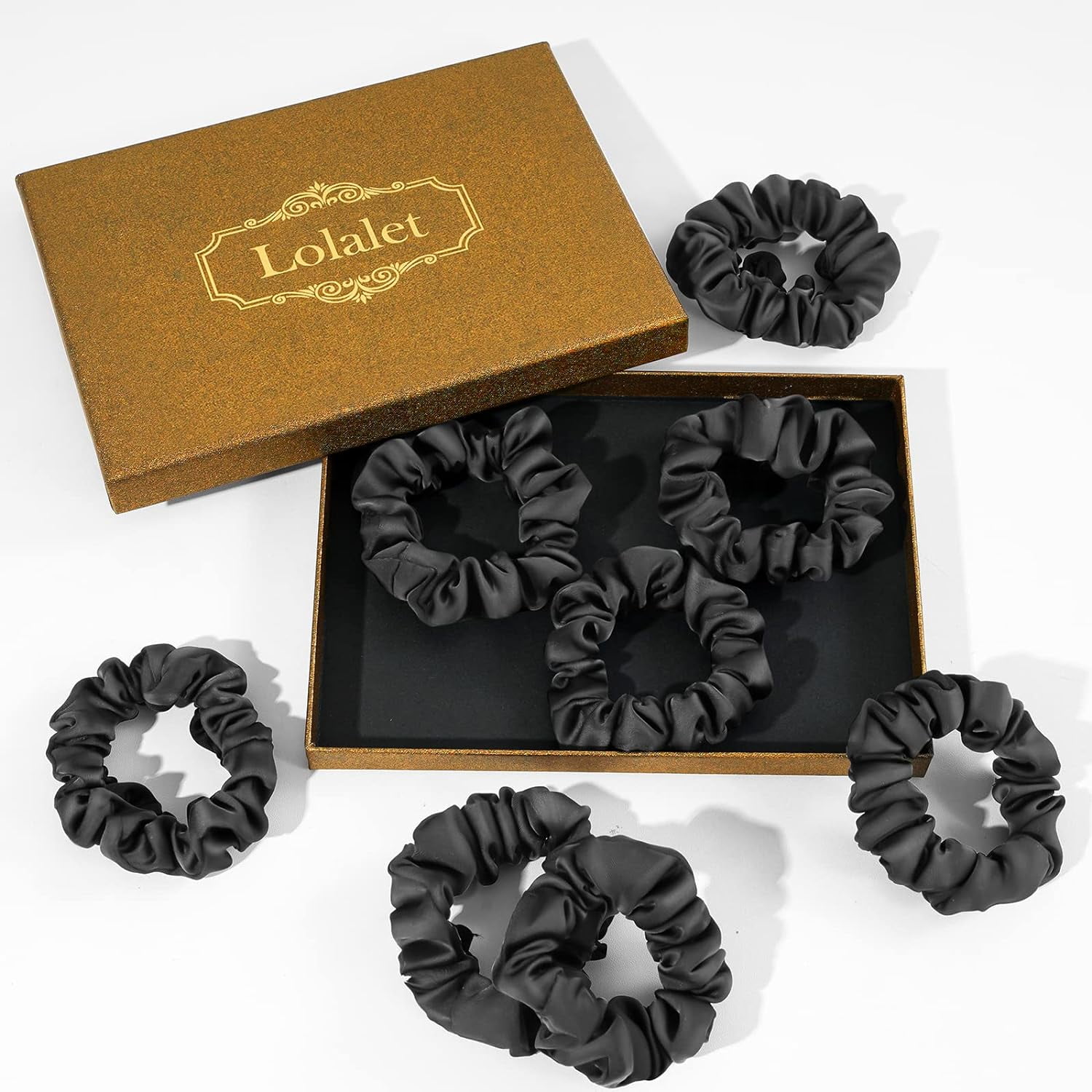Lolalet Hair Scrunchies Satin Scrunchies for Women Valentine's Day ...
