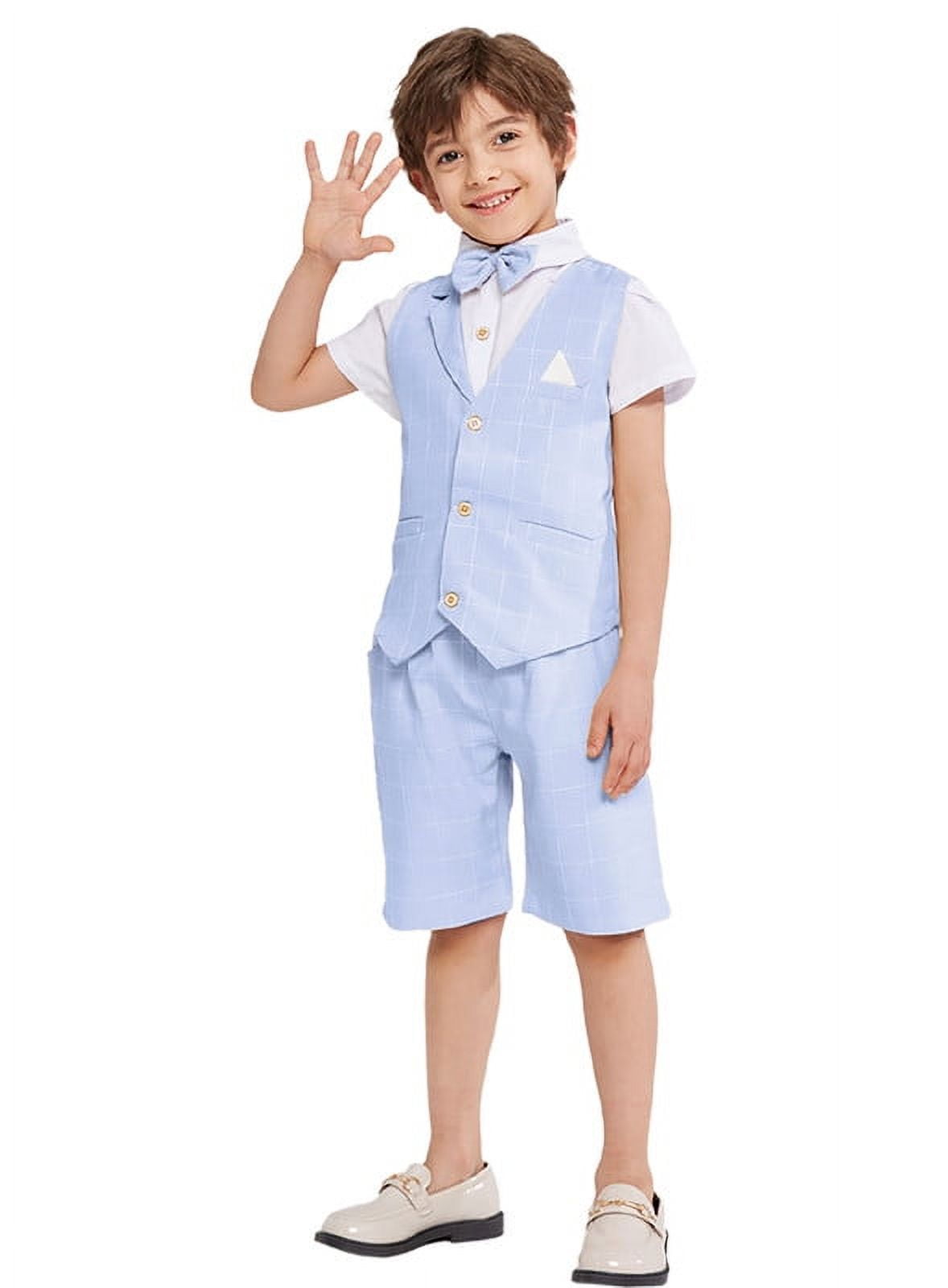 Lolanta Summer Boys Suit Kids Wedding Ring Bearing Costume 4 Pcs Shirt ...