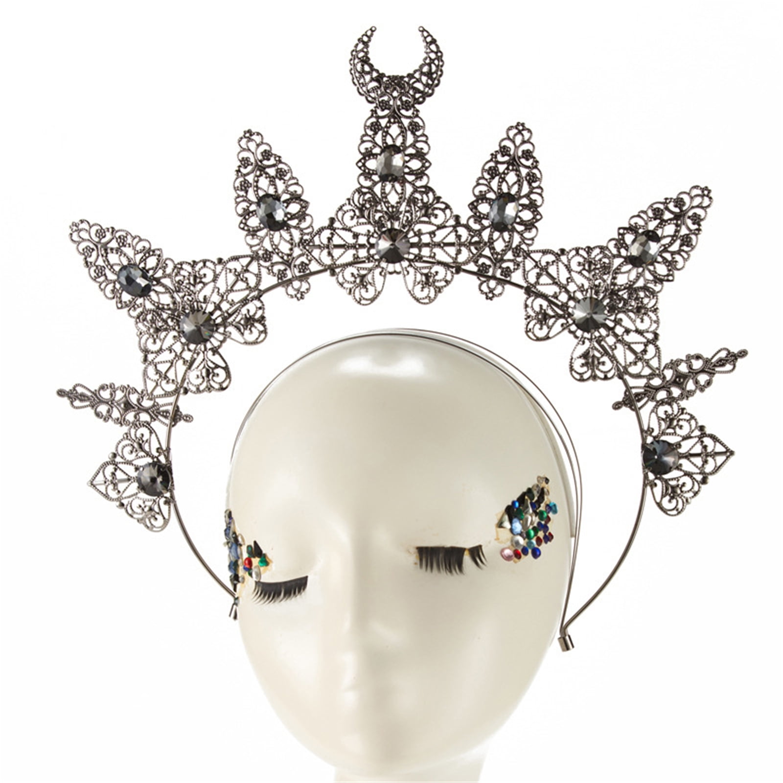 Lolita Crown Headband Halo Crown Headband For Women Baroque Tiara Crown ...