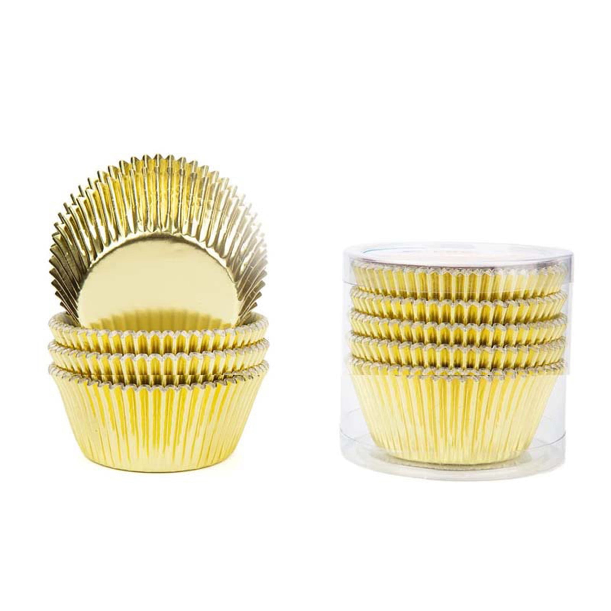 Loliuicca Cupcake Liners Solid Color Muffin Baking Mold Standard ...