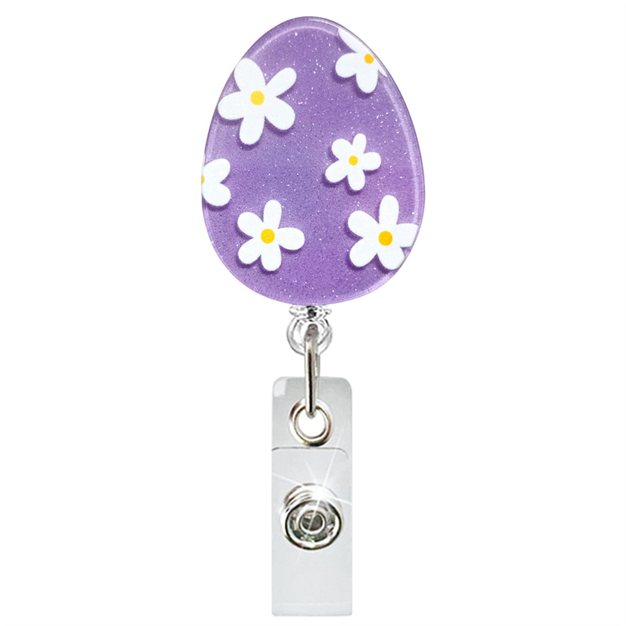 Loliuicca Easter Badge Reels Retractable Nurse Badge Holder with ...