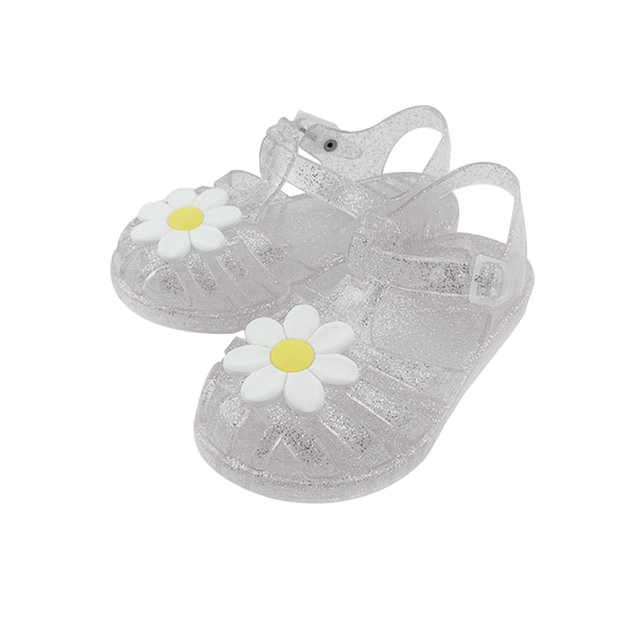 Loliuicca Girls Jelly Sandals Closed Toe Hollow Daisy Beach Summer ...