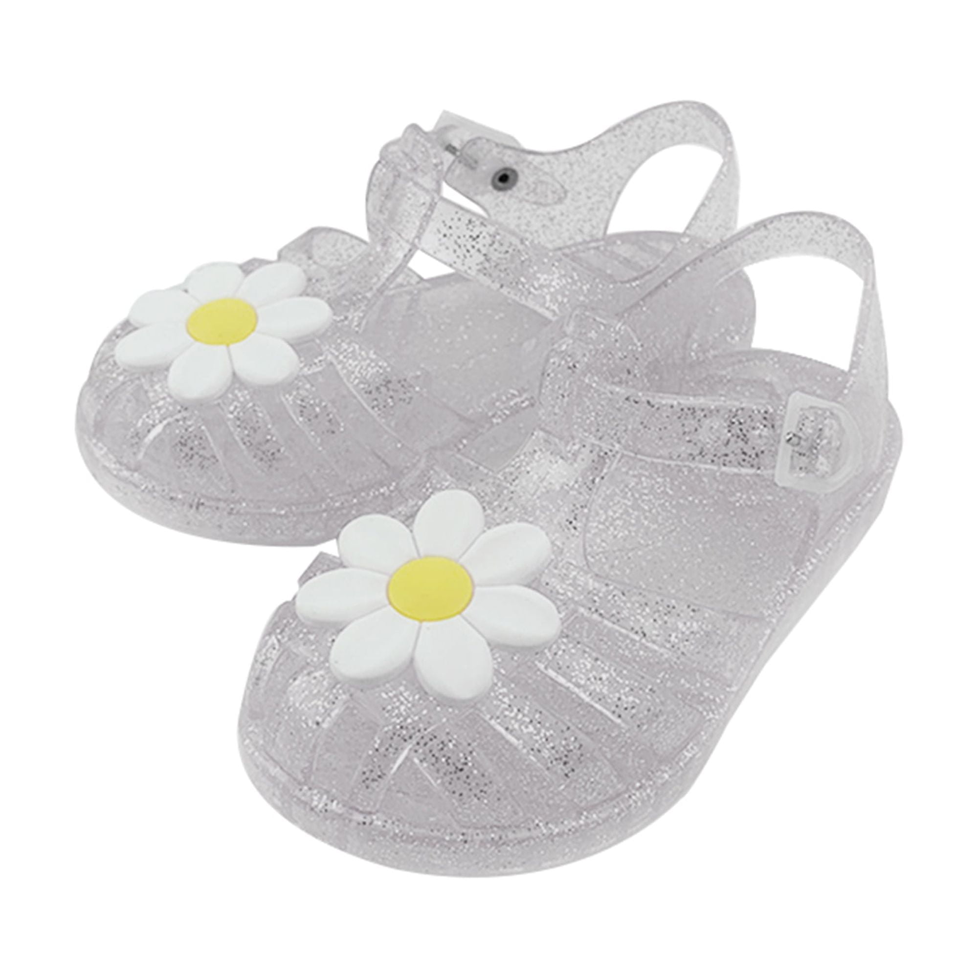 Loliuicca Girls Jelly Sandals Closed Toe Hollow Daisy Beach Summer ...