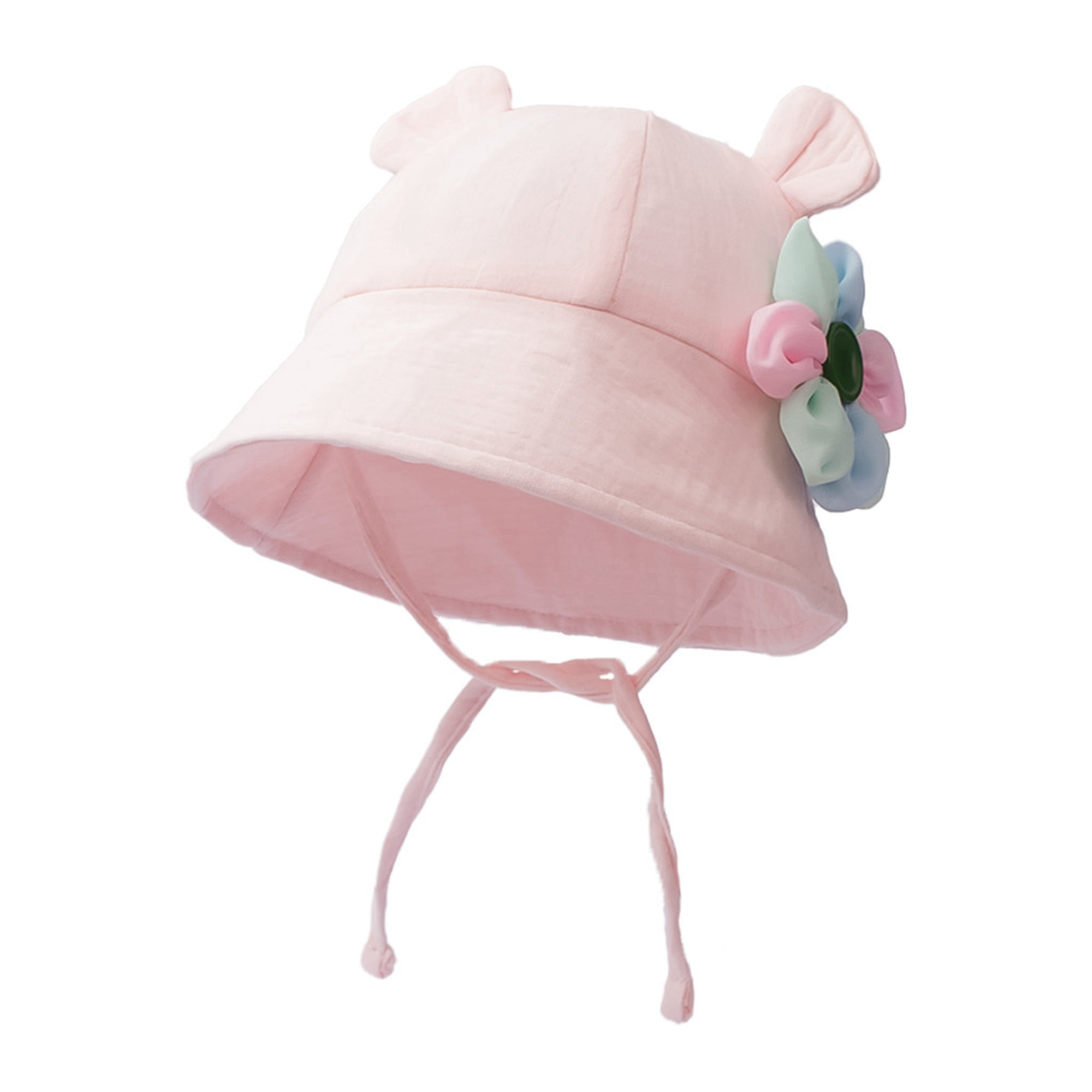 Loliuicca Kids Girl Bucket Hat Cute Flower Summer Beach Sun Hat Wide ...