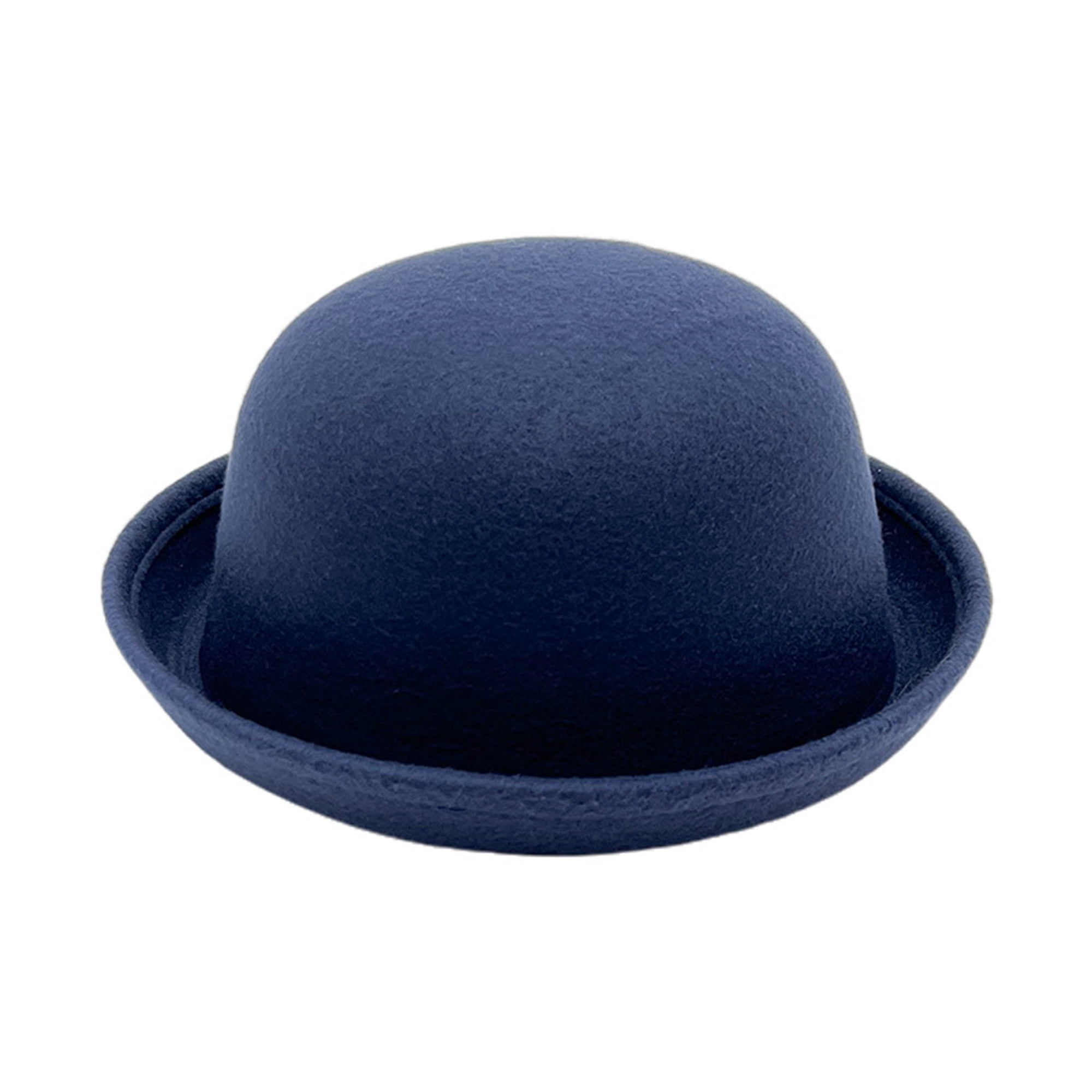 Loliuicca Men Women Bowler Fedora Hat Party Hats Rolled Church Derby ...