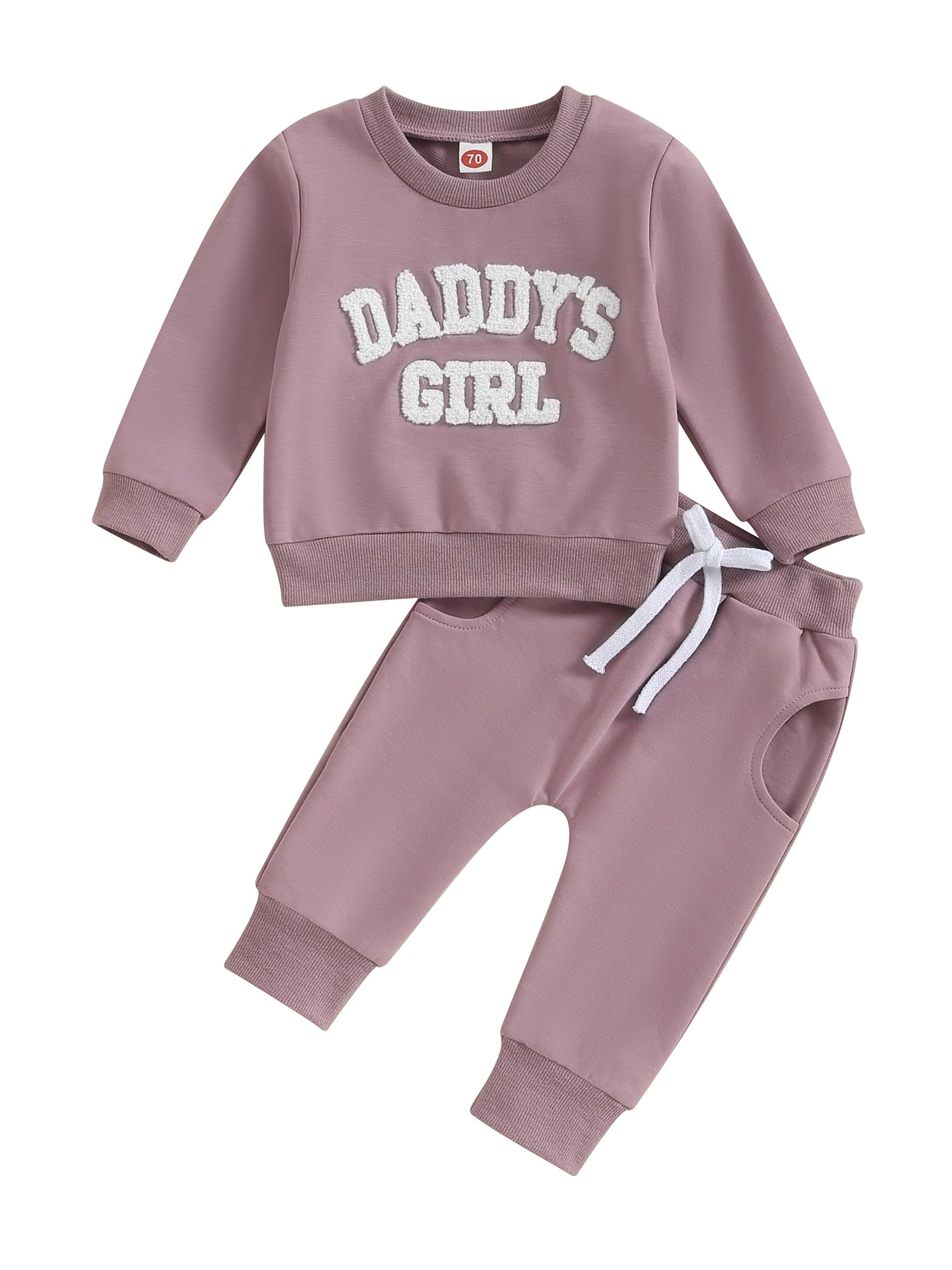 Loliuicca Toddler Girl Clothes Long Sleeves Shirt and Pants Outfit ...
