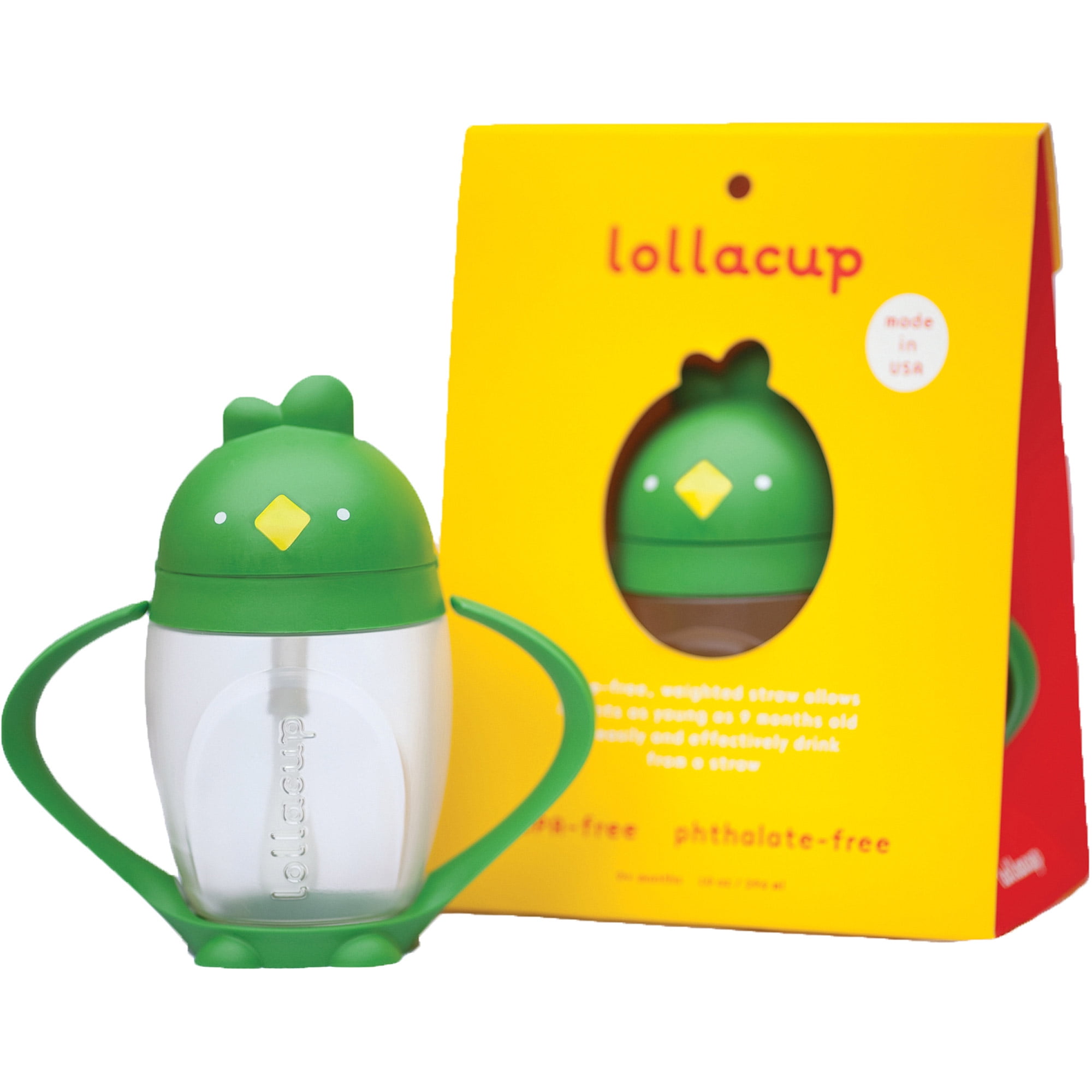 Lollaland Lollacup Good Green Innovative Straw Sippy Cup - Walmart.com