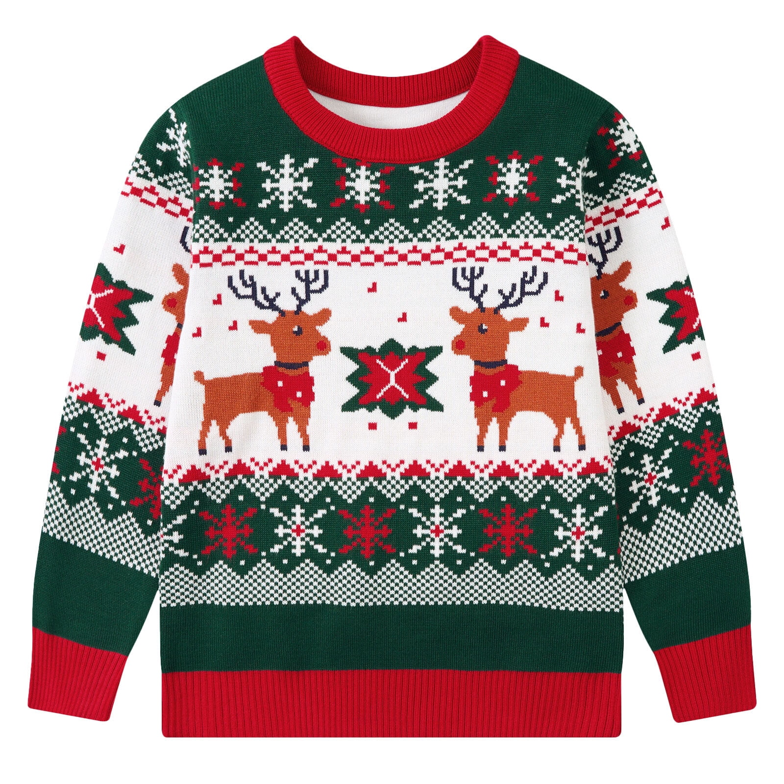Lollipie Kids Christmas Sweater for Toddler Boys Girls Holiday Knitted ...