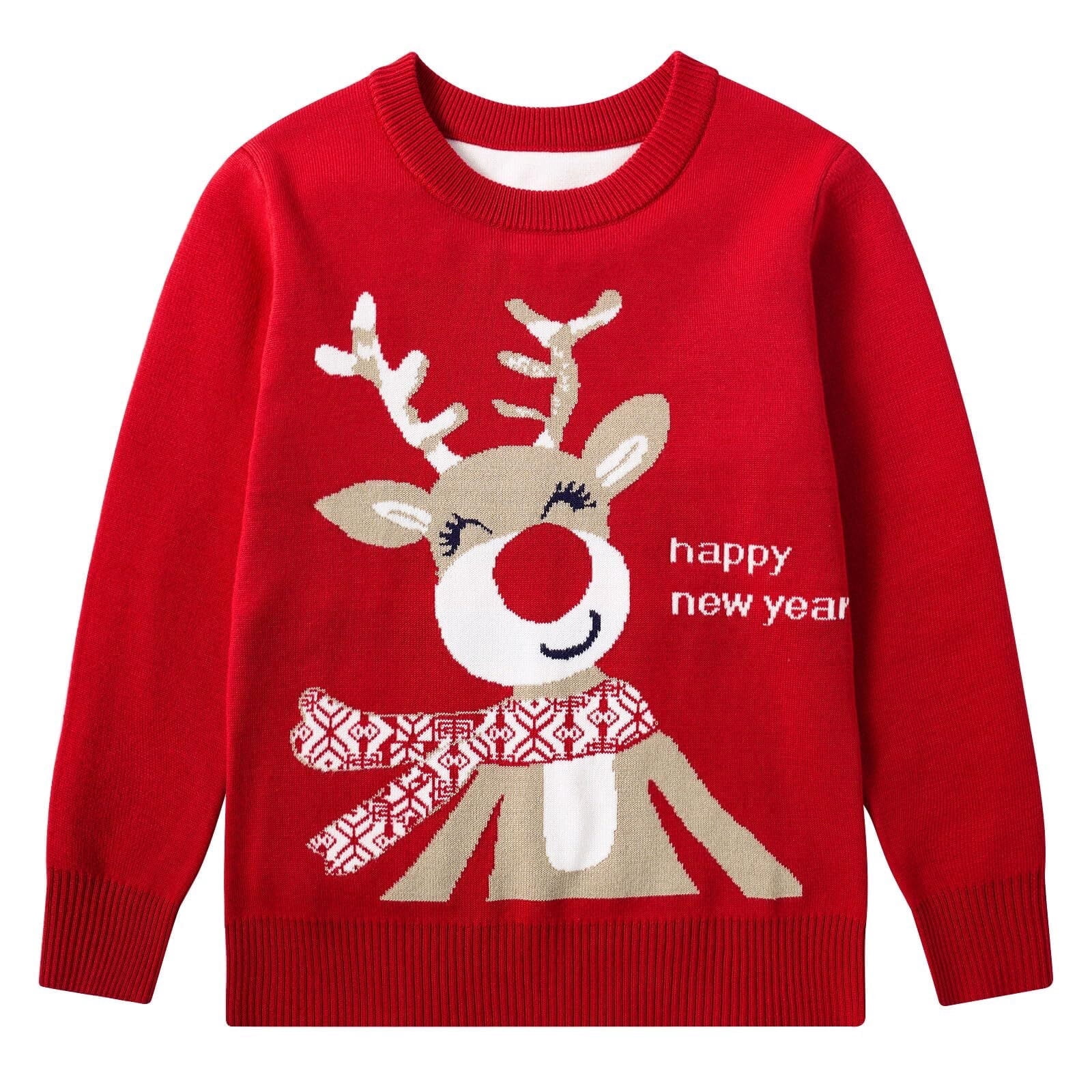 Lollipie Kids Christmas Sweater for Toddler Girls Boys Holiday Pullover ...