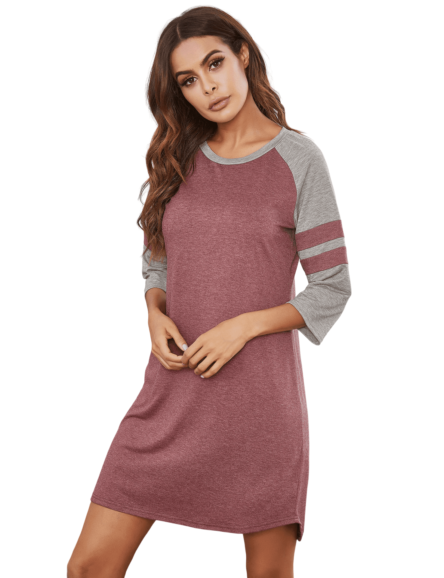 Lollipie Nightgown for Women Short Sleeve Night Shirts Sleepwear for ...