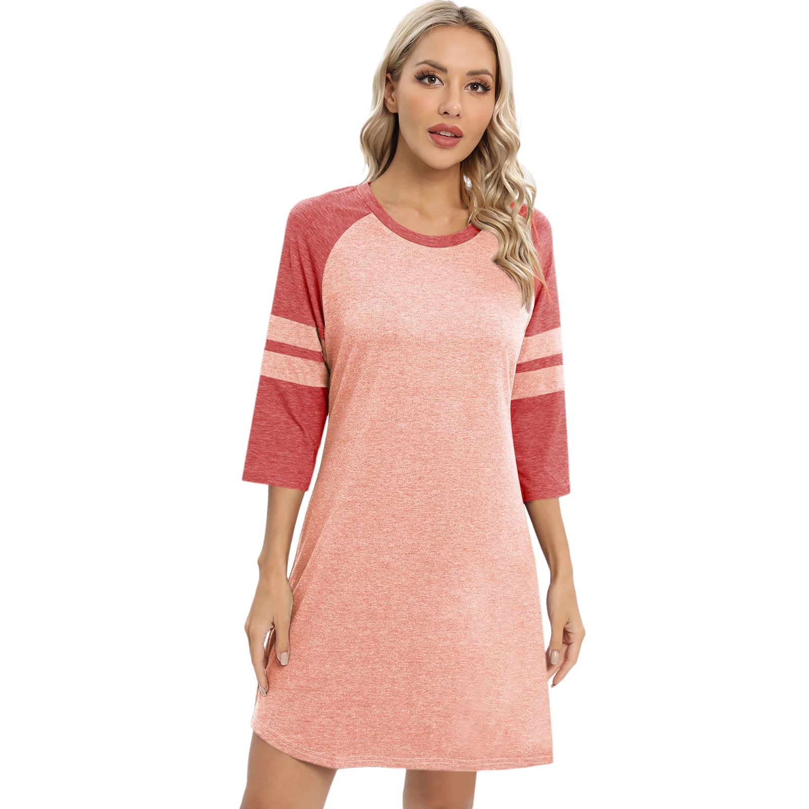 Lollipie Nightgown for Women Short Sleeve Night Shirts Sleepwear for ...